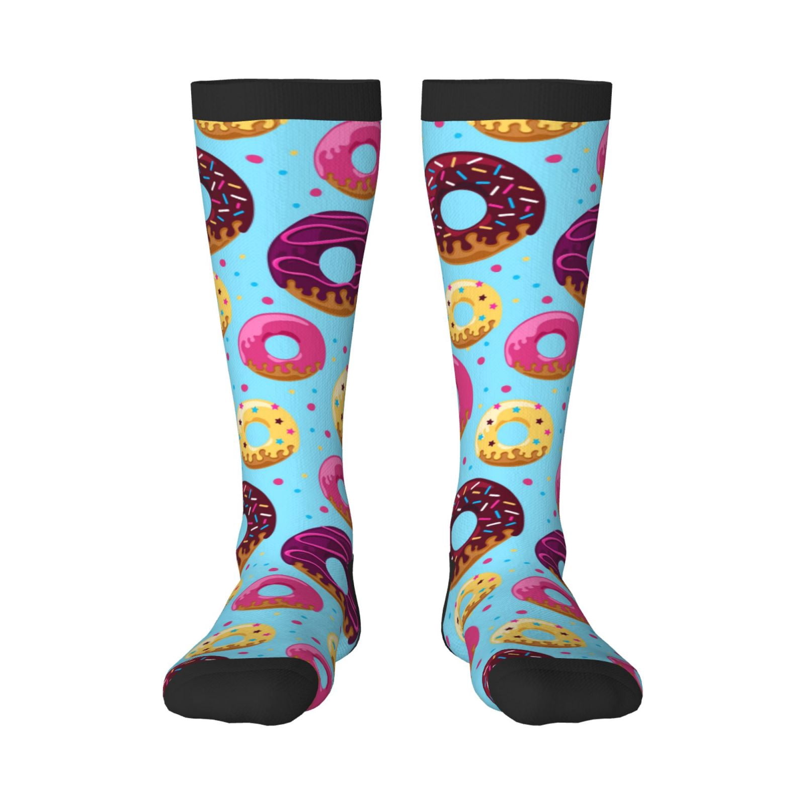 JUNZAN Fun Novelty Knee Warmer High Socks-Donuts - Walmart.com