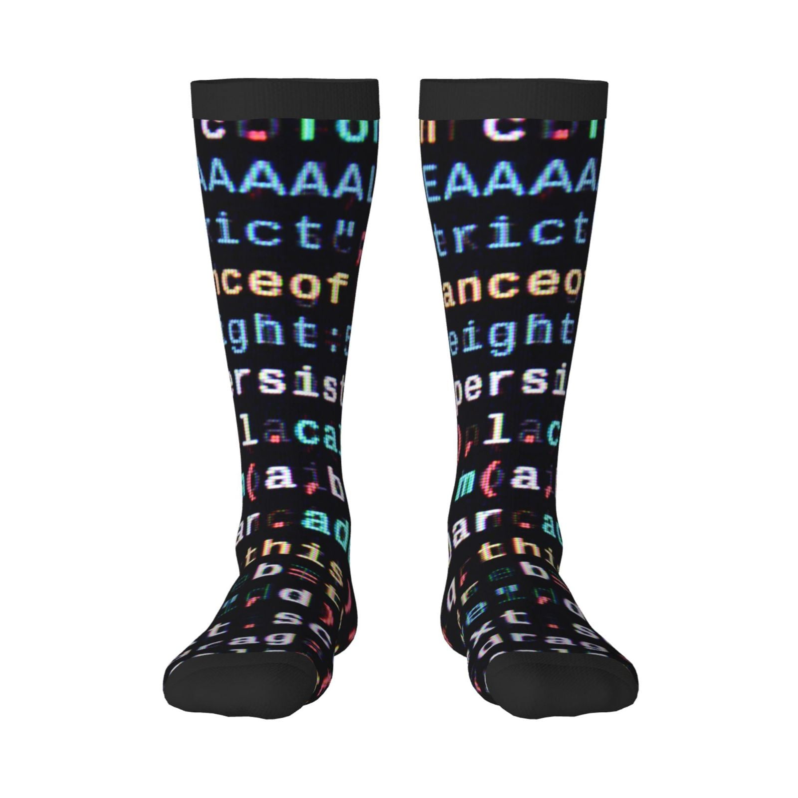 JUNZAN Fun Novelty Knee Warmer High Socks Function Source Code1 Design - Walmart.com