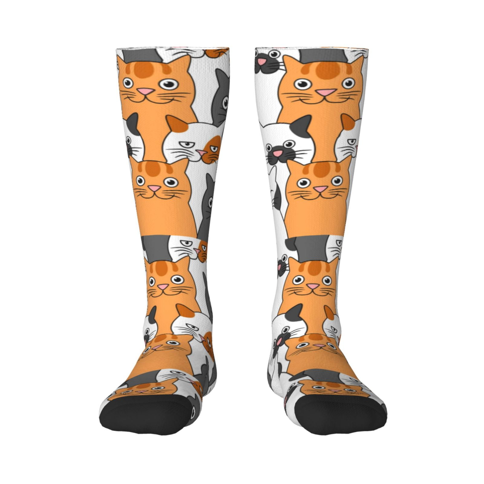 JUNZAN Fun Novelty Knee Warmer High Socks-Funny Cats - Walmart.com