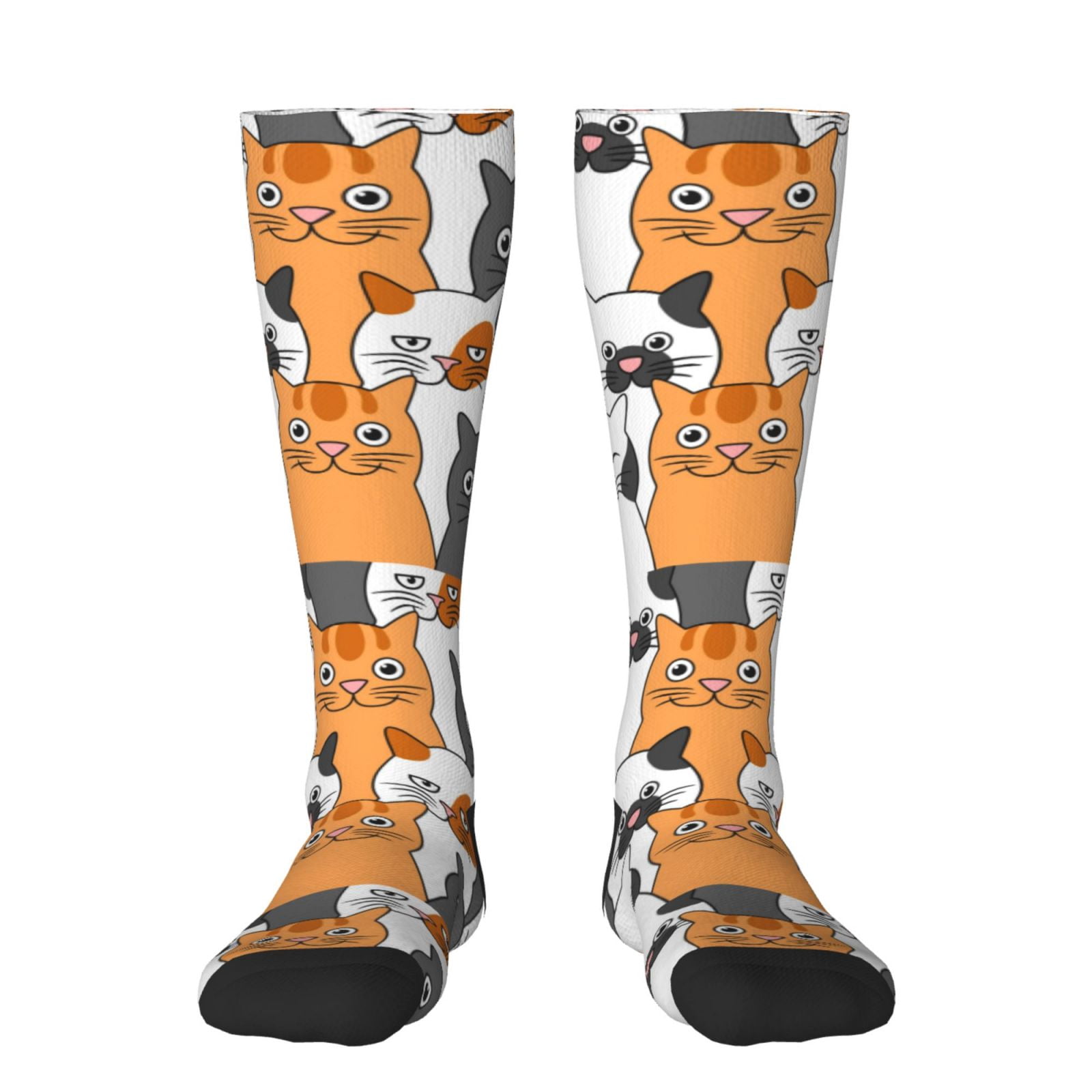 JUNZAN Fun Novelty Knee Warmer High Socks-Funny Cats - Walmart.com