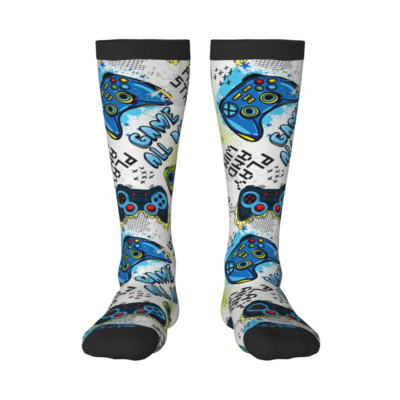 JUNZAN Fun Novelty Knee Warmer High Socks-Game All Day - Walmart.com