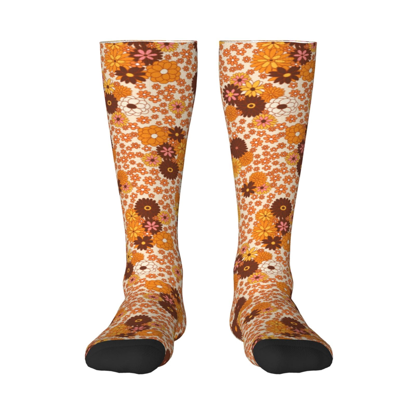 JUNZAN Fun Novelty Knee Warmer High Socks-Hippie Ditsy Floral - Walmart.com