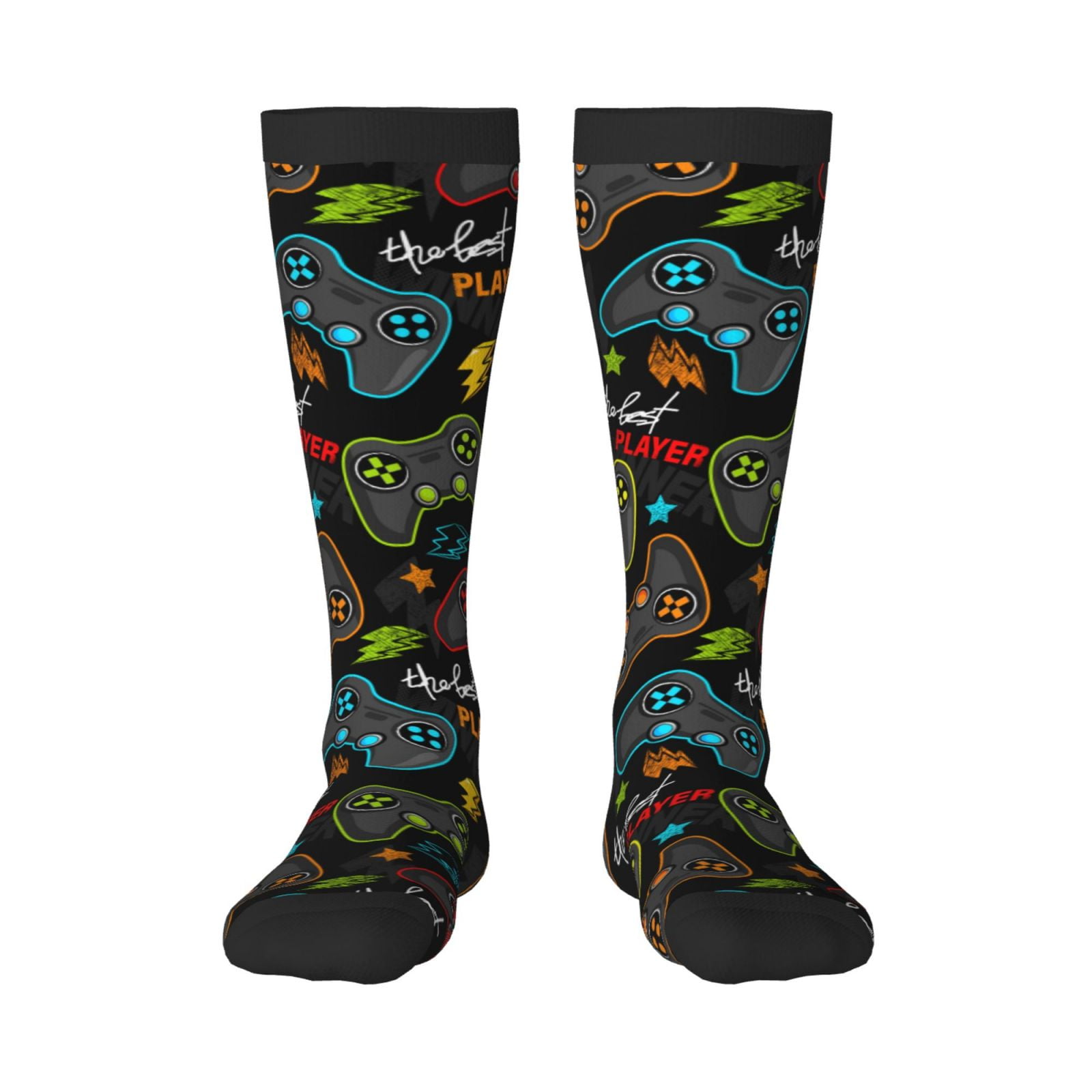 JUNZAN Fun Novelty Knee Warmer High Socks-Play Game3 - Walmart.com