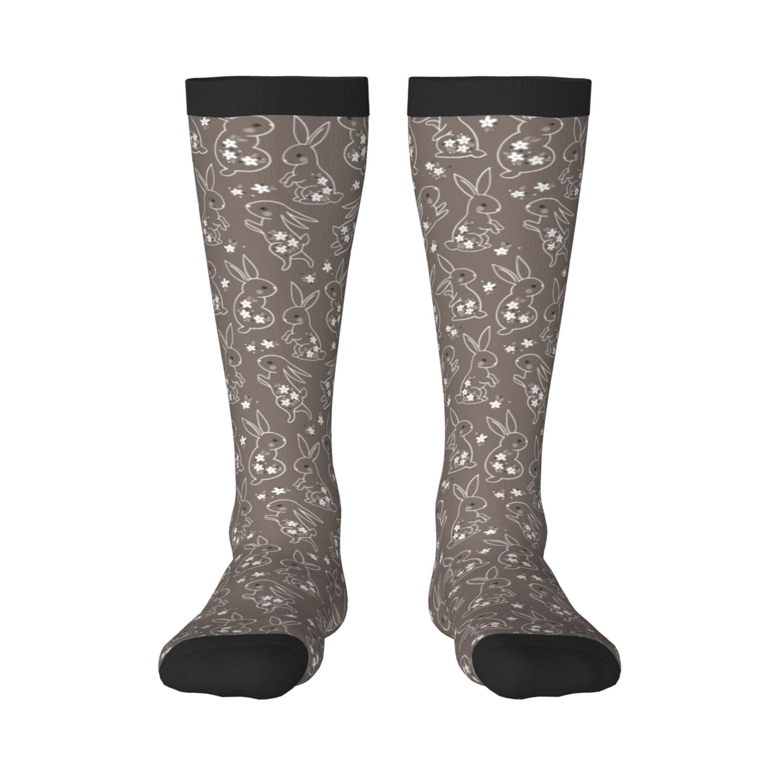 JUNZAN Fun Novelty Knee Warmer High Socks Retro Bunny Design - Walmart.com