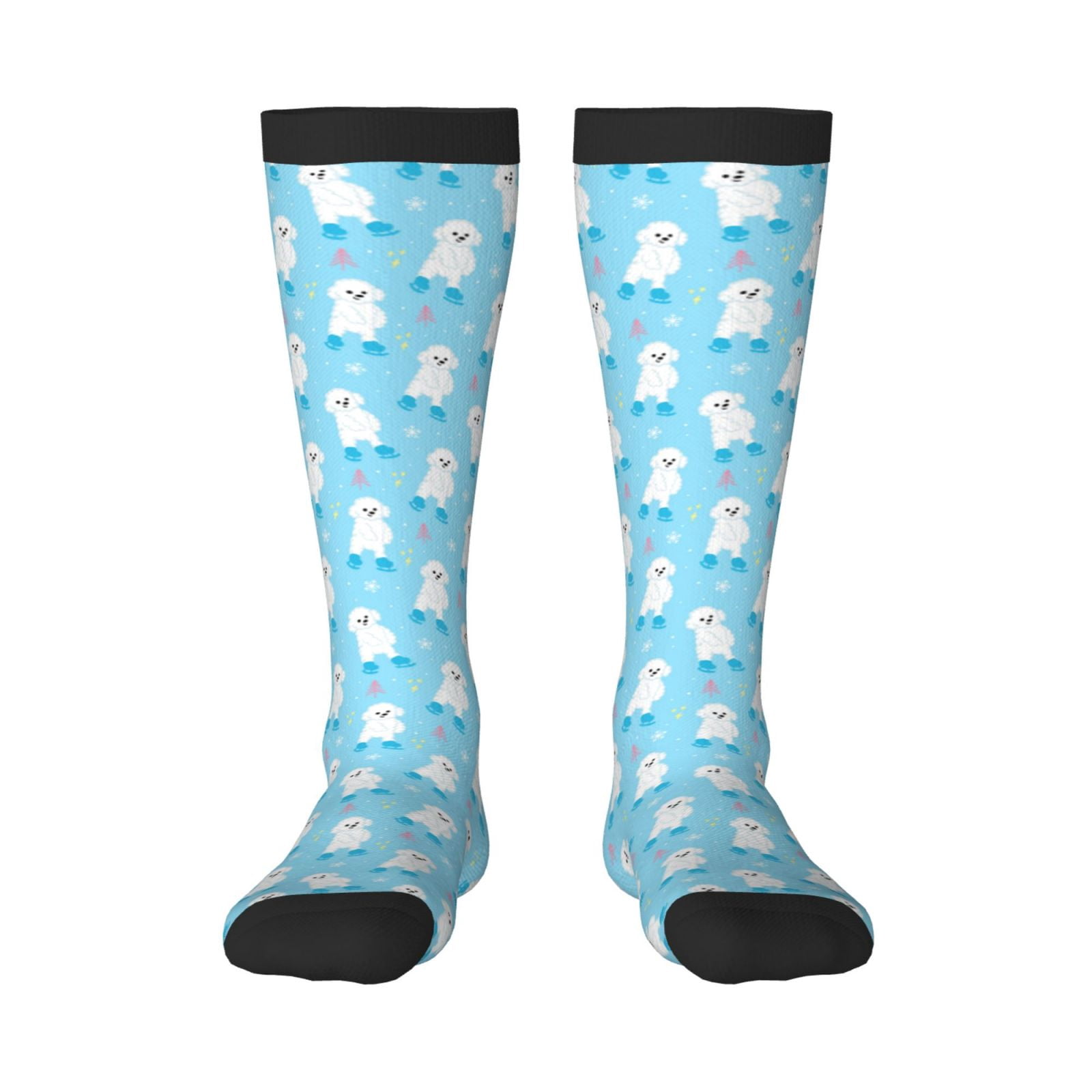 JUNZAN Fun Novelty Knee Warmer High Socks-Skating Poodle Fun - Walmart.com