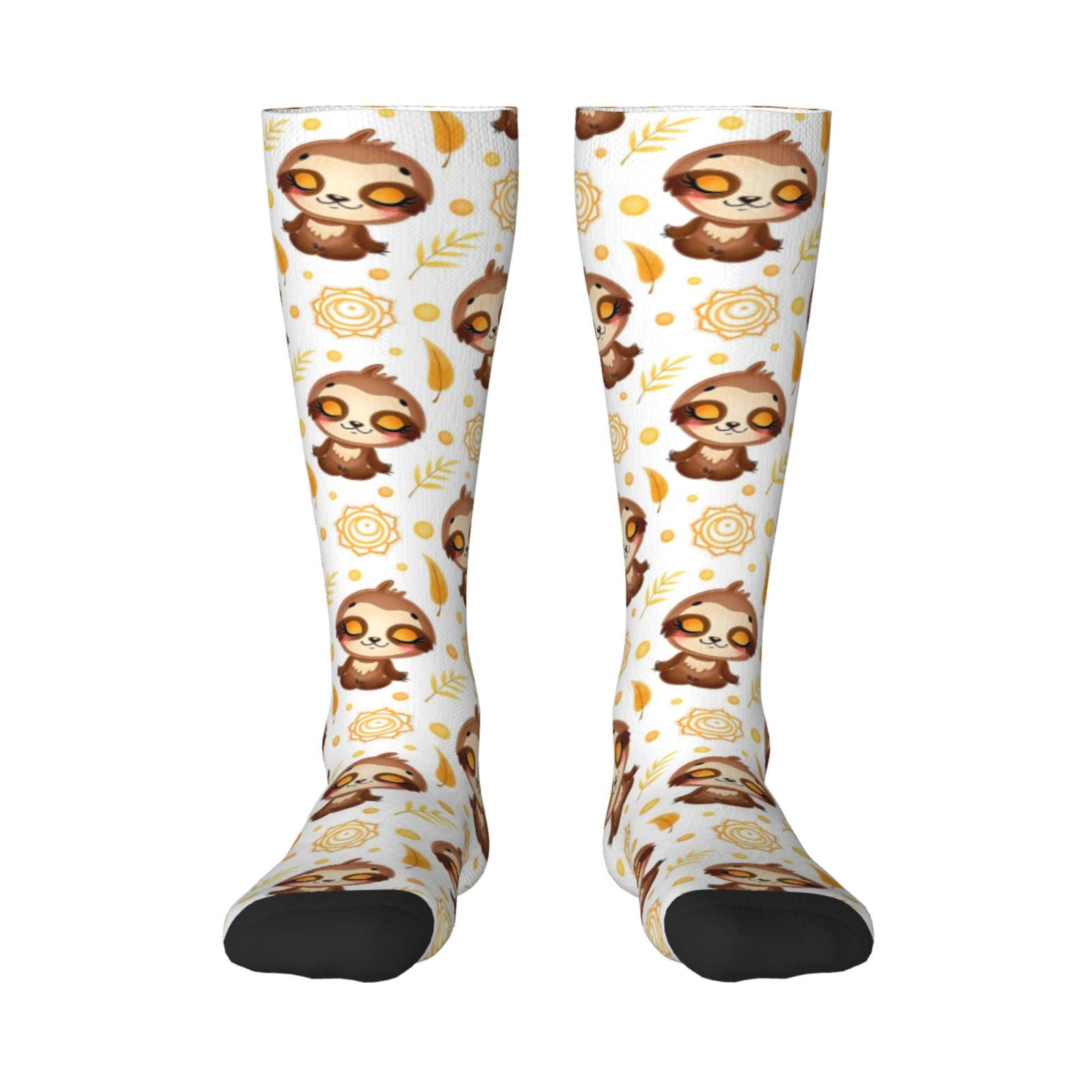JUNZAN Fun Novelty Knee Warmer High Socks-Sloth Yoga - Walmart.com