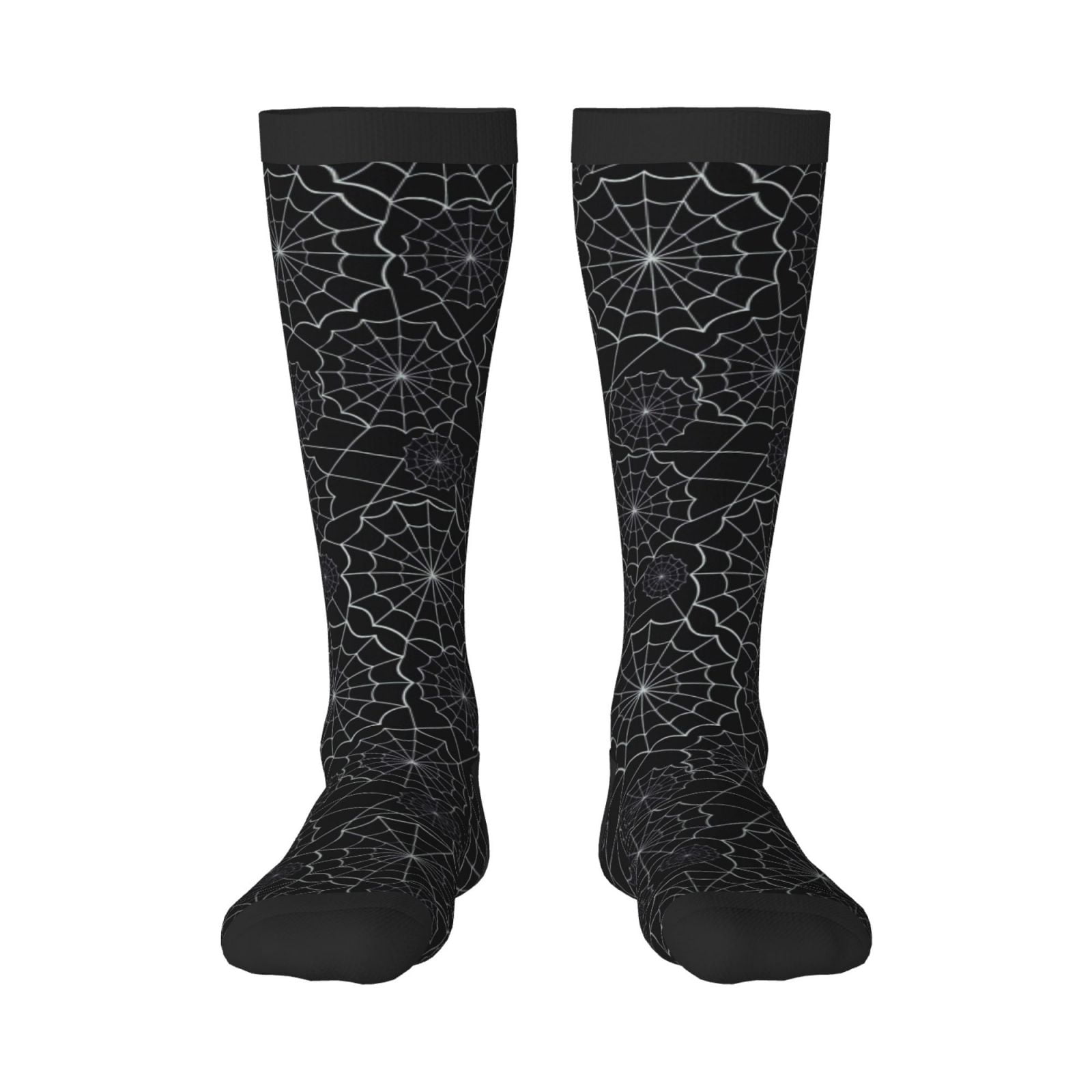 JUNZAN Fun Novelty Knee Warmer High Socks-Spider Web Black - Walmart.com