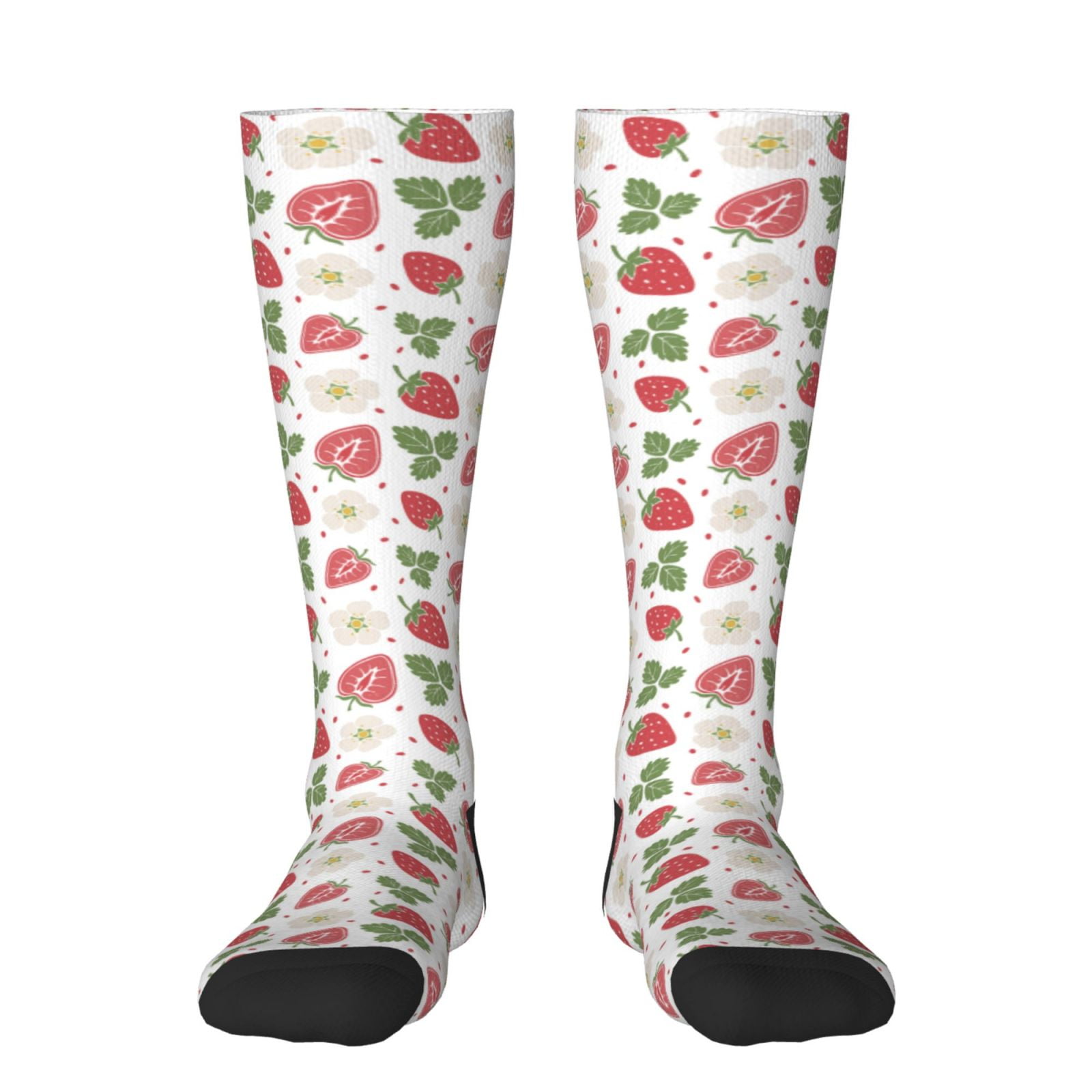 JUNZAN Fun Novelty Knee Warmer High Socks Strawberry Design - Walmart.com