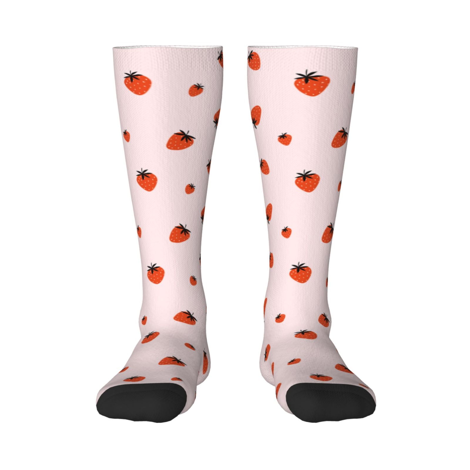 Junzan Fun Novelty Knee Warmer High Socks Strawberry Design