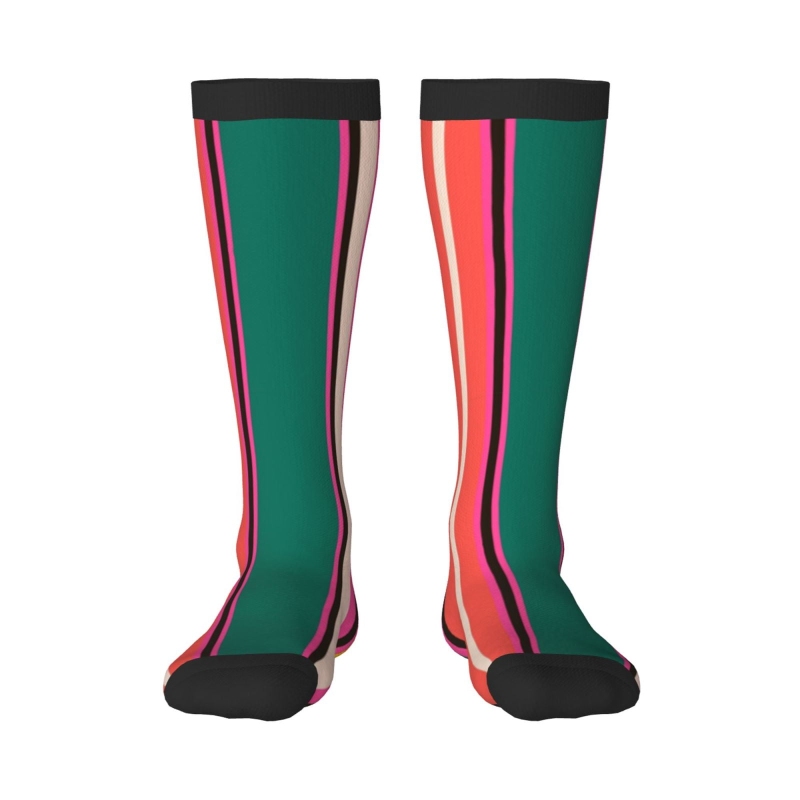 JUNZAN Fun Novelty Knee Warmer High Socks-Vertical Stripes - Walmart.com