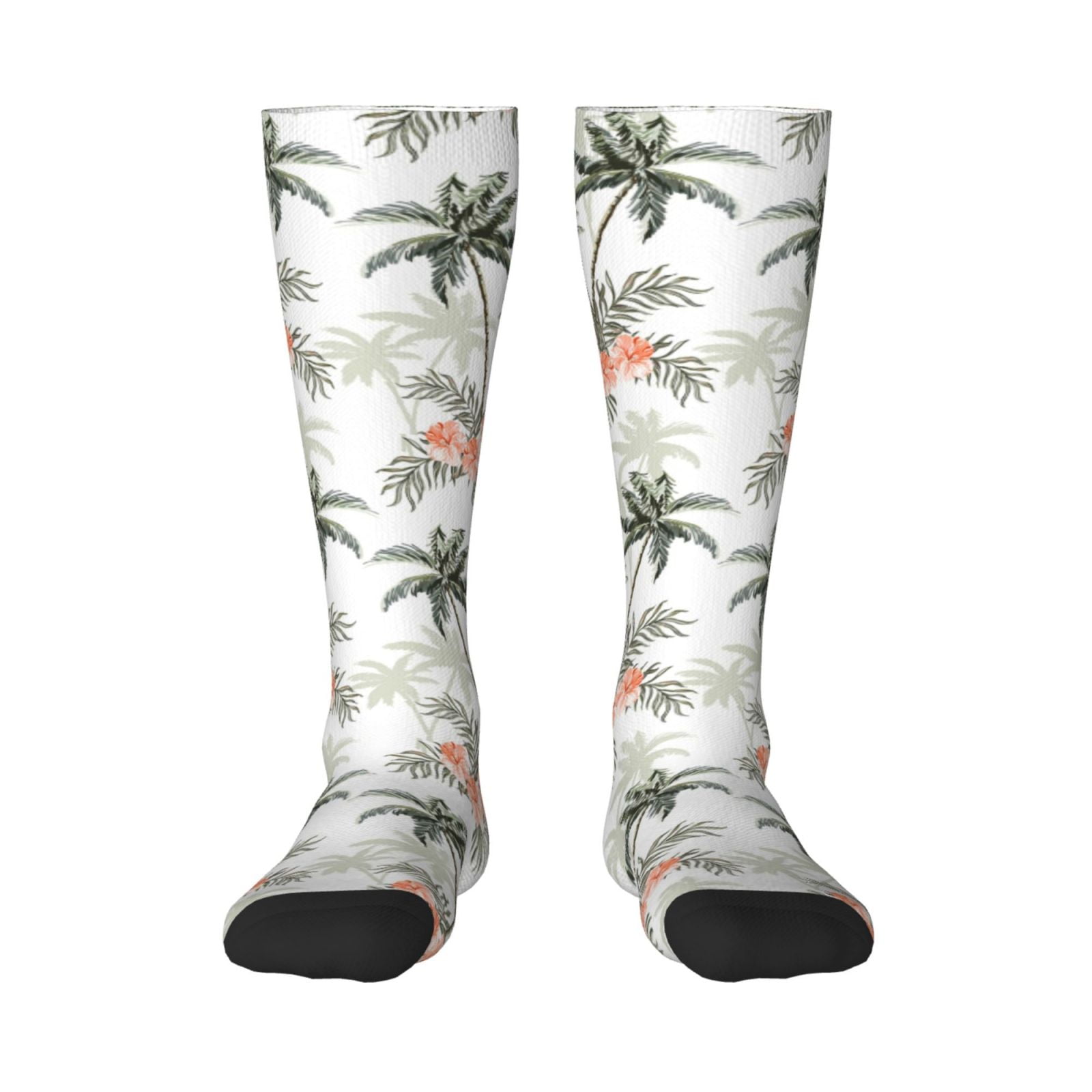 JUNZAN Fun Novelty Knee Warmer High Socks-Vintage Palm Trees - Walmart.com