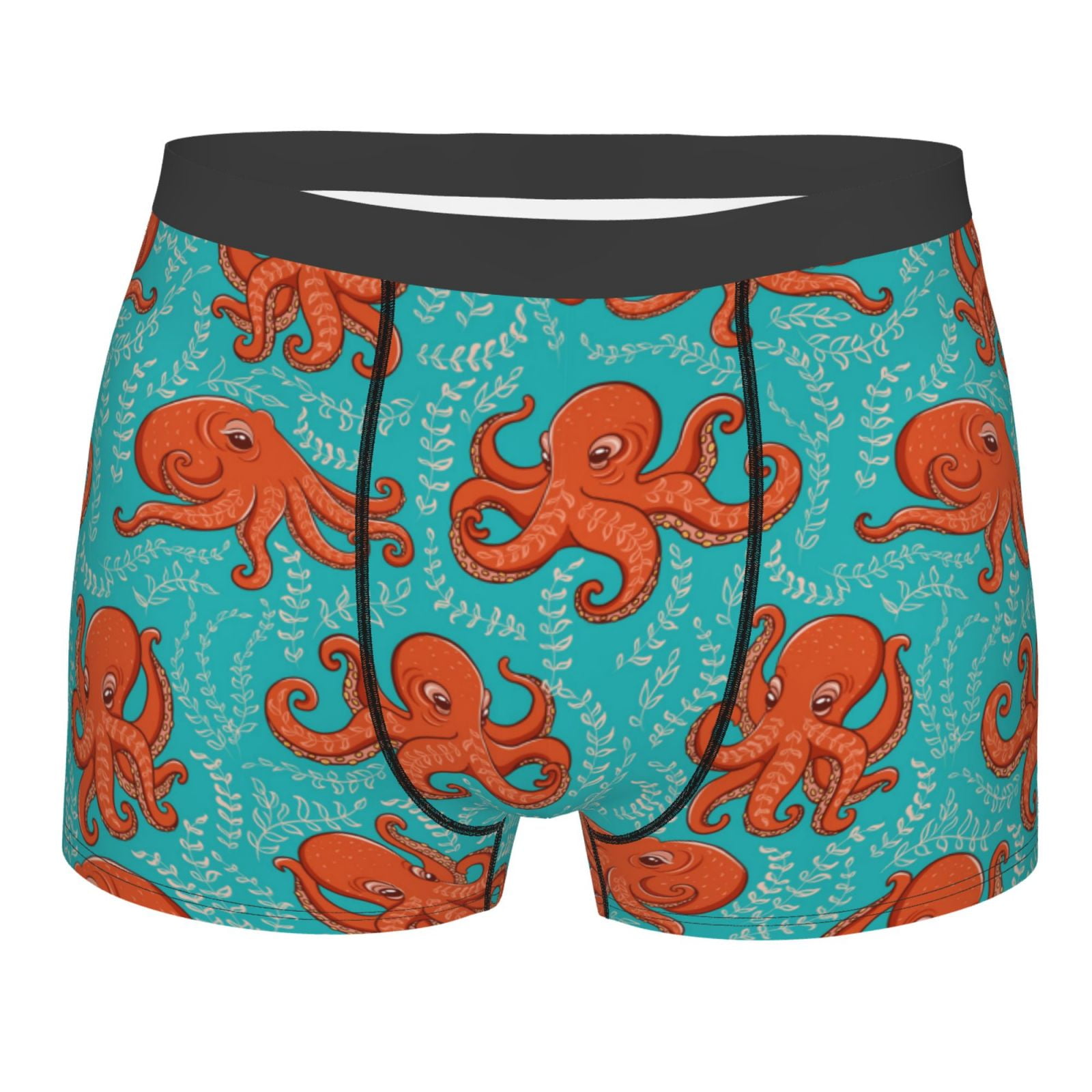 JUNZAN Fun Octopus Mens Underwear Boxer Briefs for Men’s - Medium ...