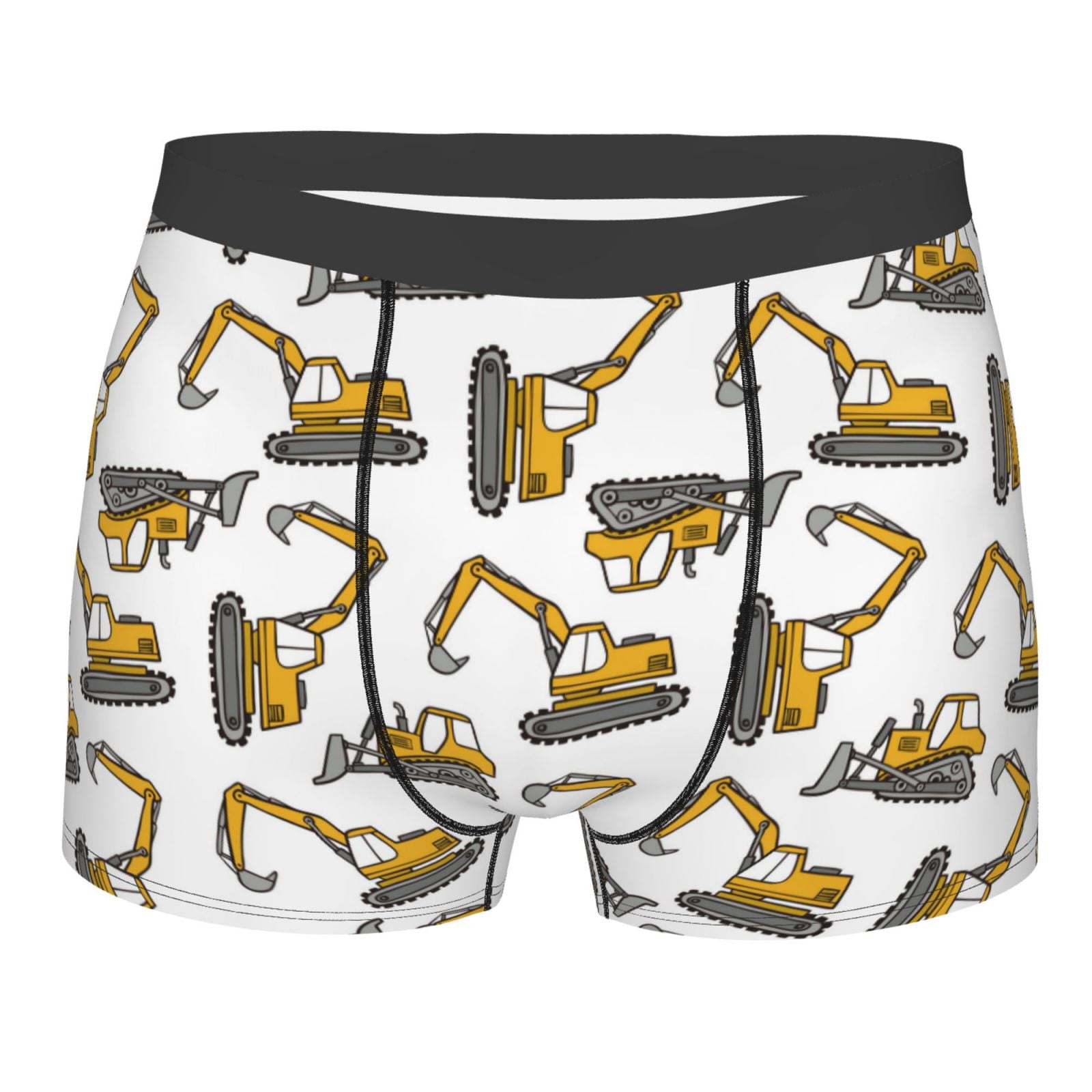 JUNZAN Funny Excavator Mens Underwear Boxer Briefs for Men’s - Large ...