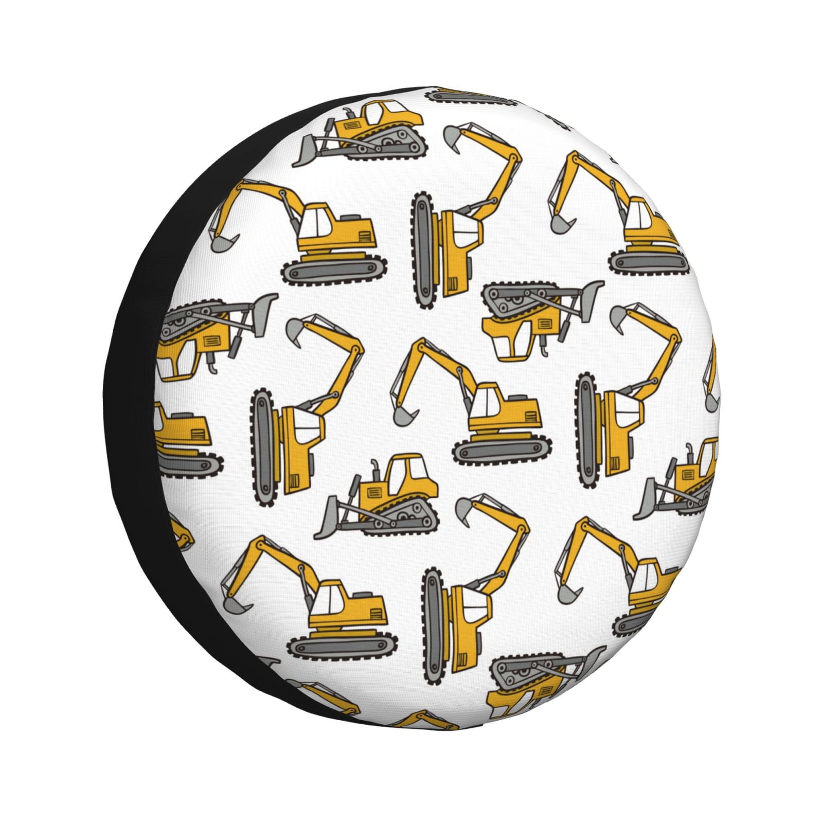 JUNZAN Funny Excavator Tire Cover Wheel Protector for Truck SUV Trailer ...