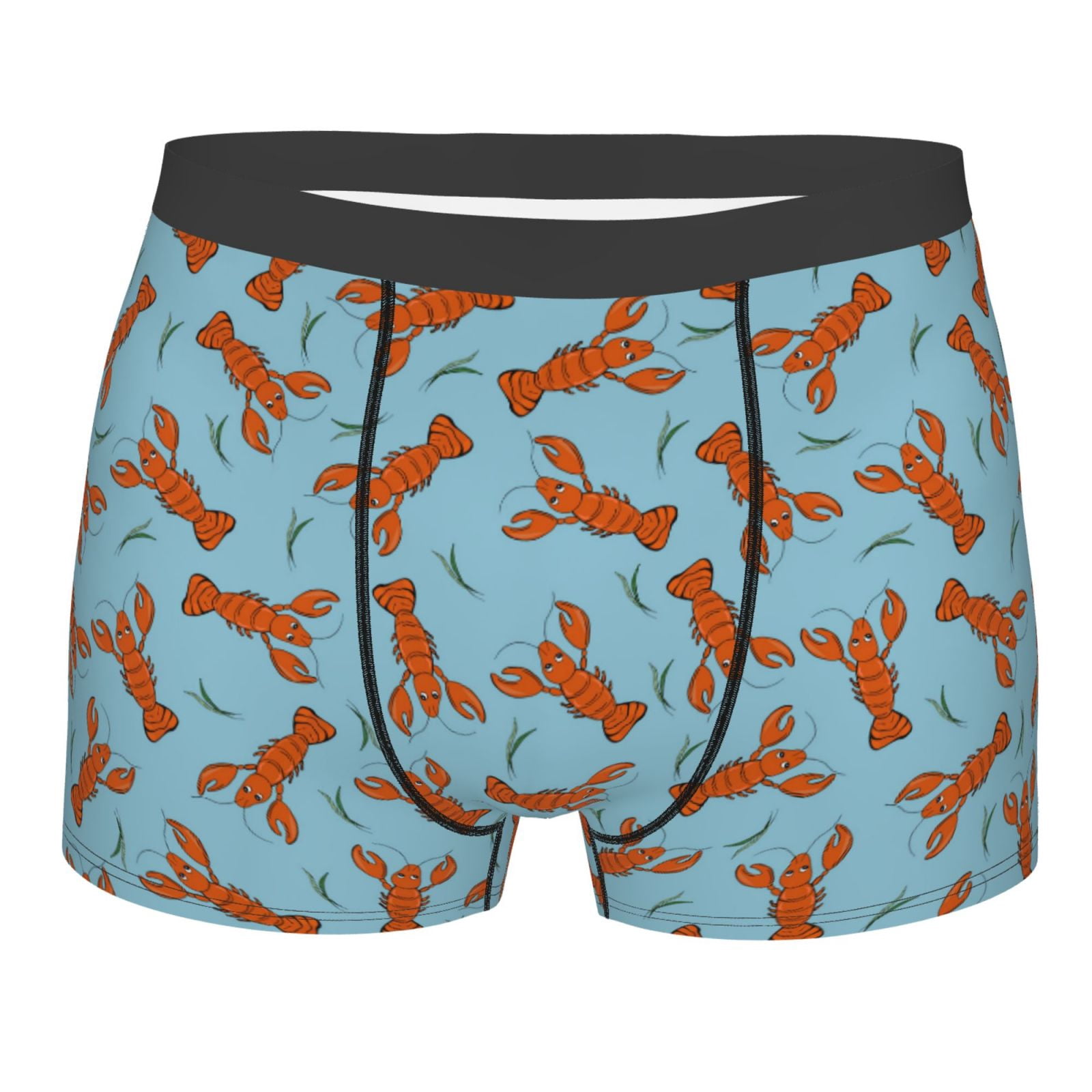 JUNZAN Funny Lobsters Mens Underwear Boxer Briefs for Men’s - Large ...