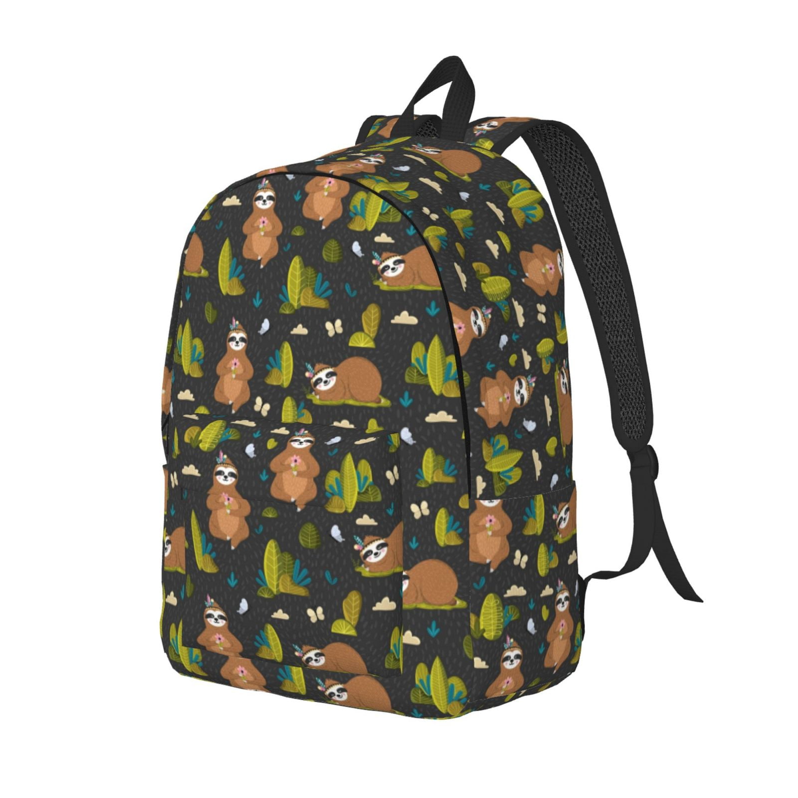 JUNZAN Funny Sloths In The Forest Pattern Travel Laptop Backpack for ...