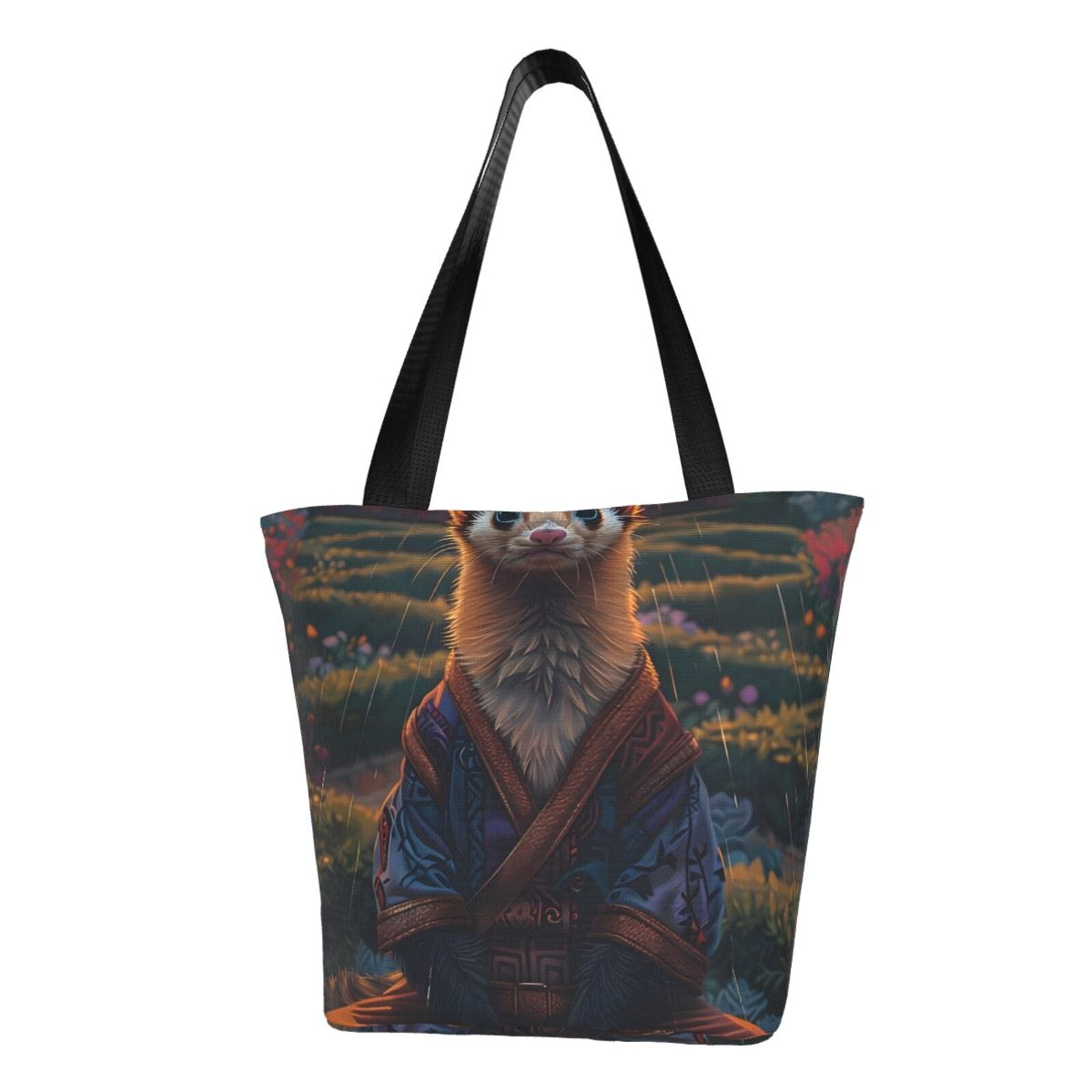 JUNZAN Garden Meditating Weasel for Shoulder Bag for Women,Tote Bag ...