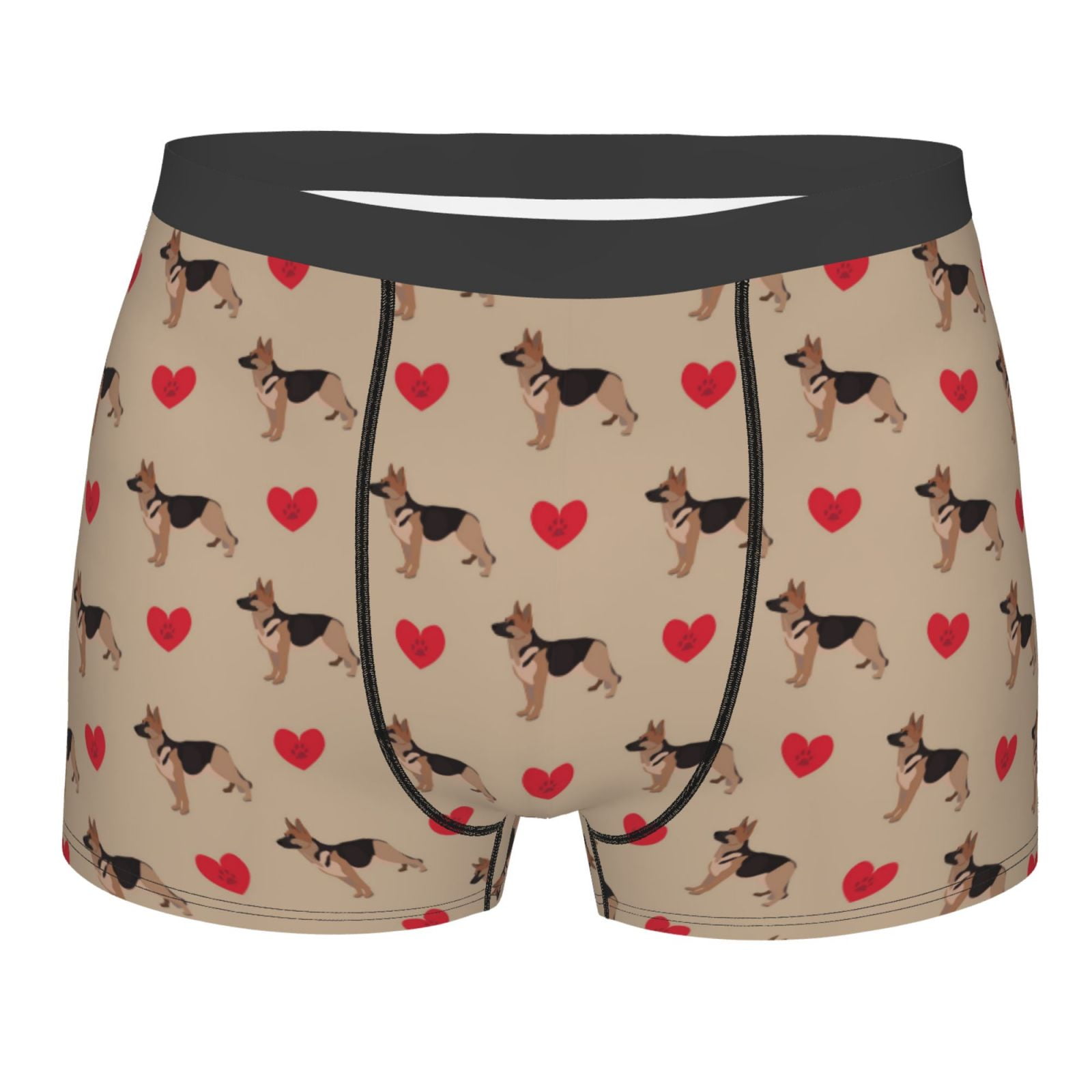 JUNZAN German Shepherd Dog Mens Underwear Boxer Briefs for Men’s ...