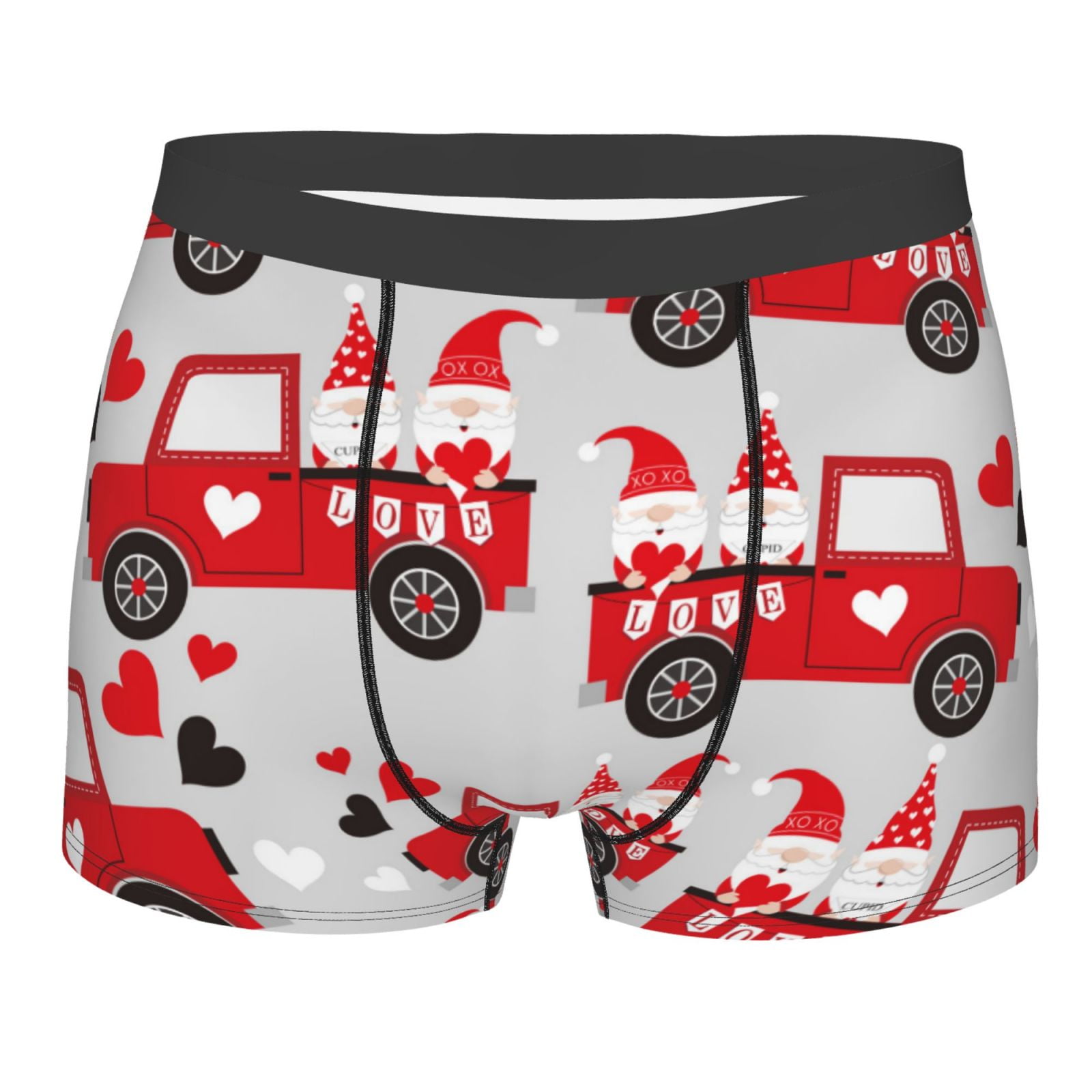 JUNZAN Gnomes On The Car Mens Underwear Boxer Briefs for Men’s-Large ...