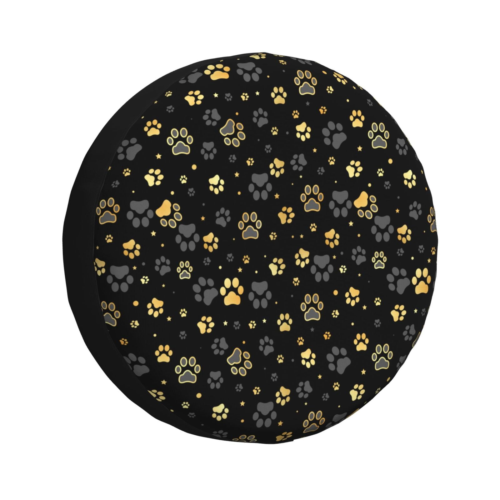JUNZAN Gold Dog Paw Spare Tire Cover Wheel Protector for Truck SUV ...