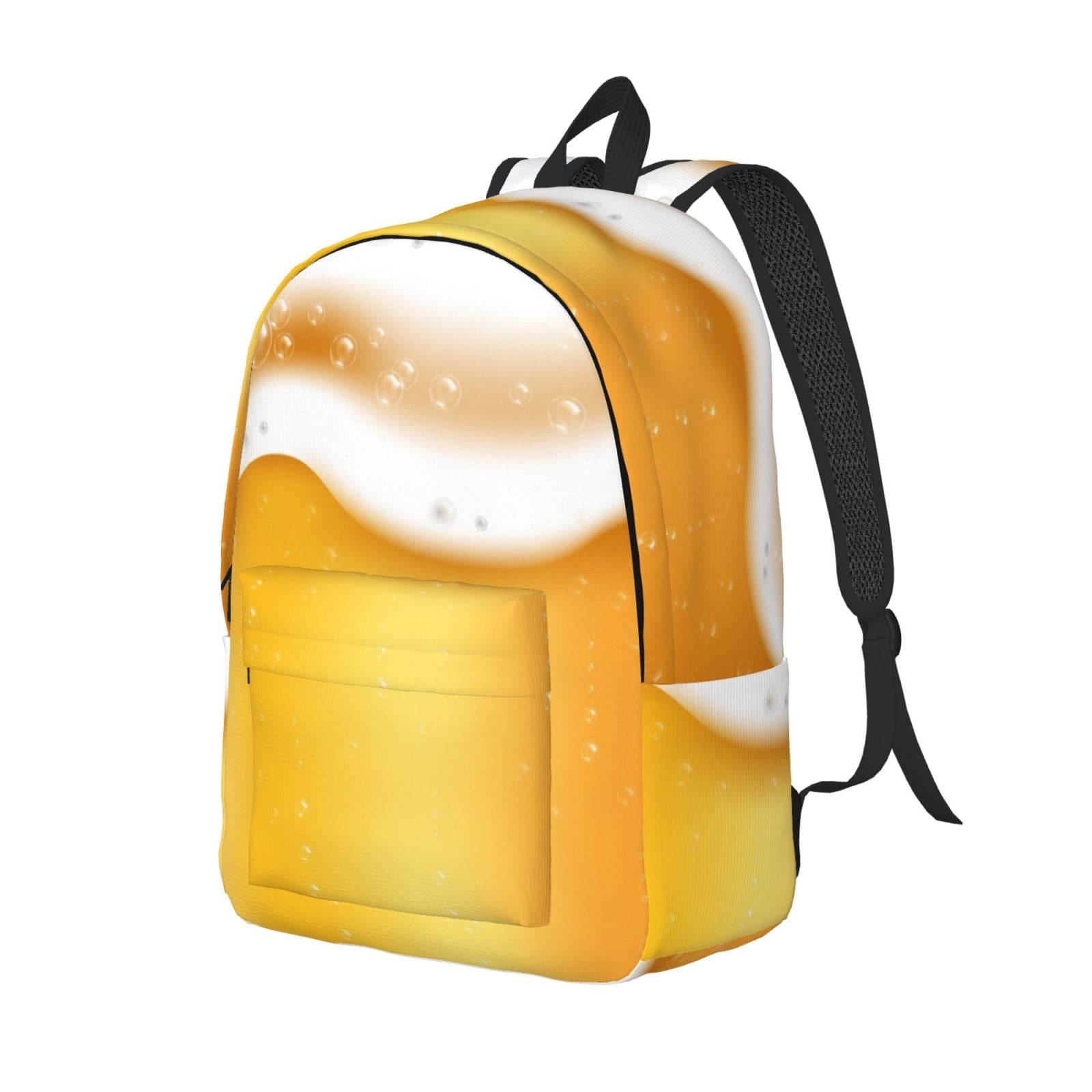 JUNZAN Golden Beer Pattern Travel Laptop Backpack for Men Women,Casual ...