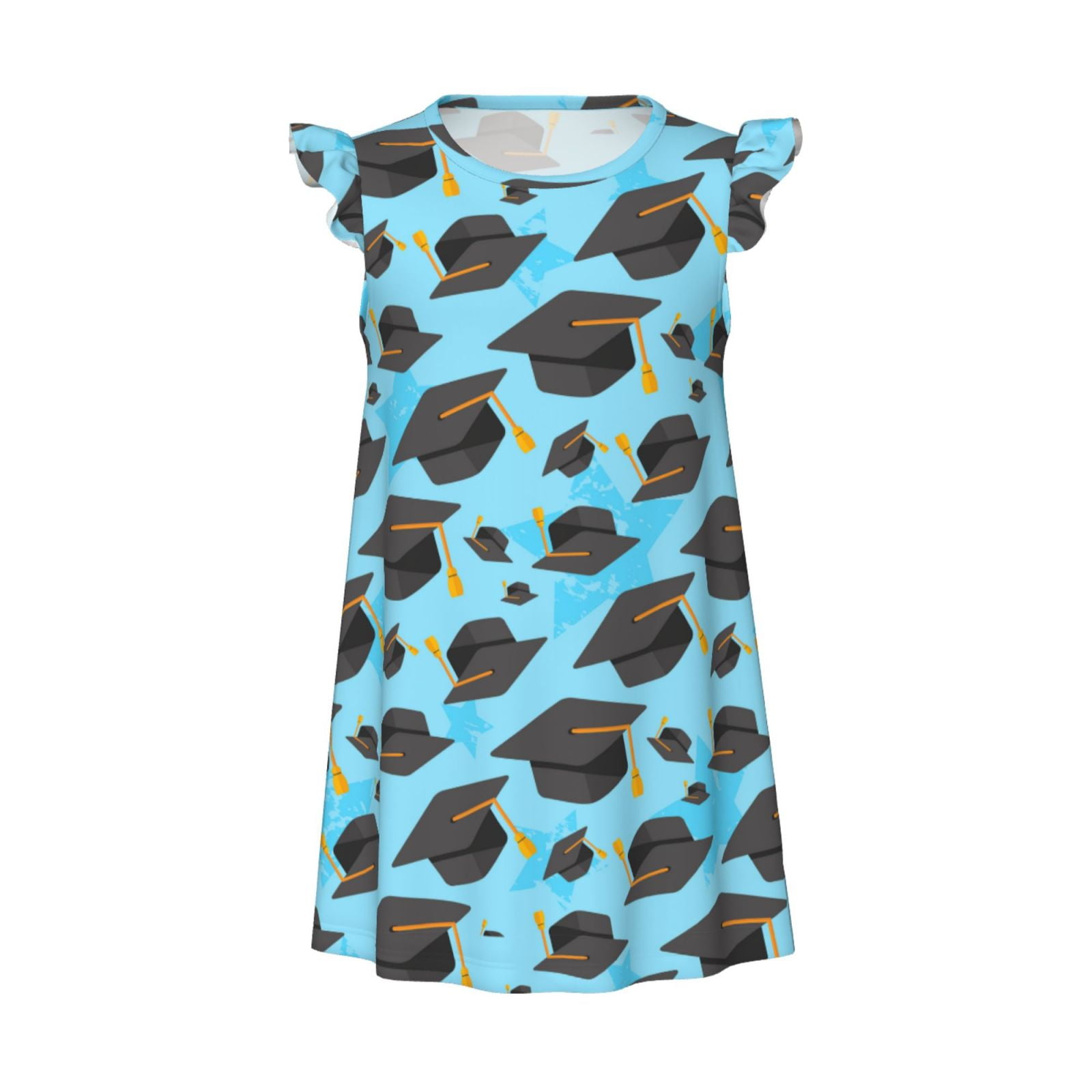 JUNZAN Graduation Hats1 Print Girls Nightgown Pajamas - Soft Toddler ...