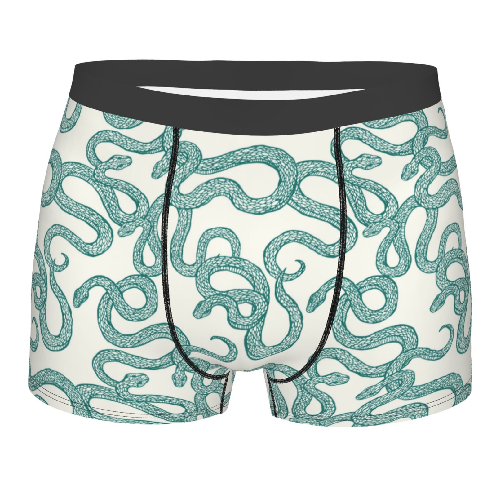 JUNZAN Hand Drawn Snake Mens Underwear Boxer Briefs for Men’s - Medium ...