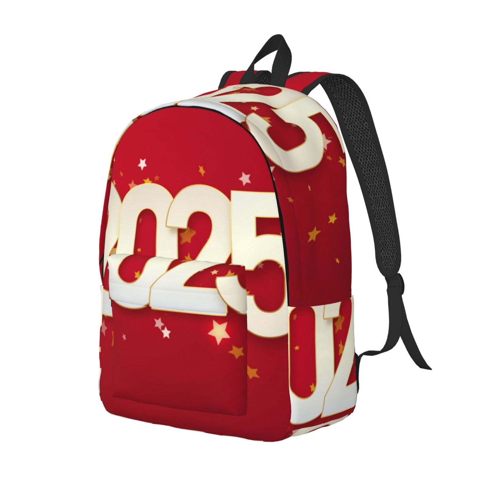 JUNZAN Happy New 2025 Year Pattern Travel Laptop Backpack for Men Women ...