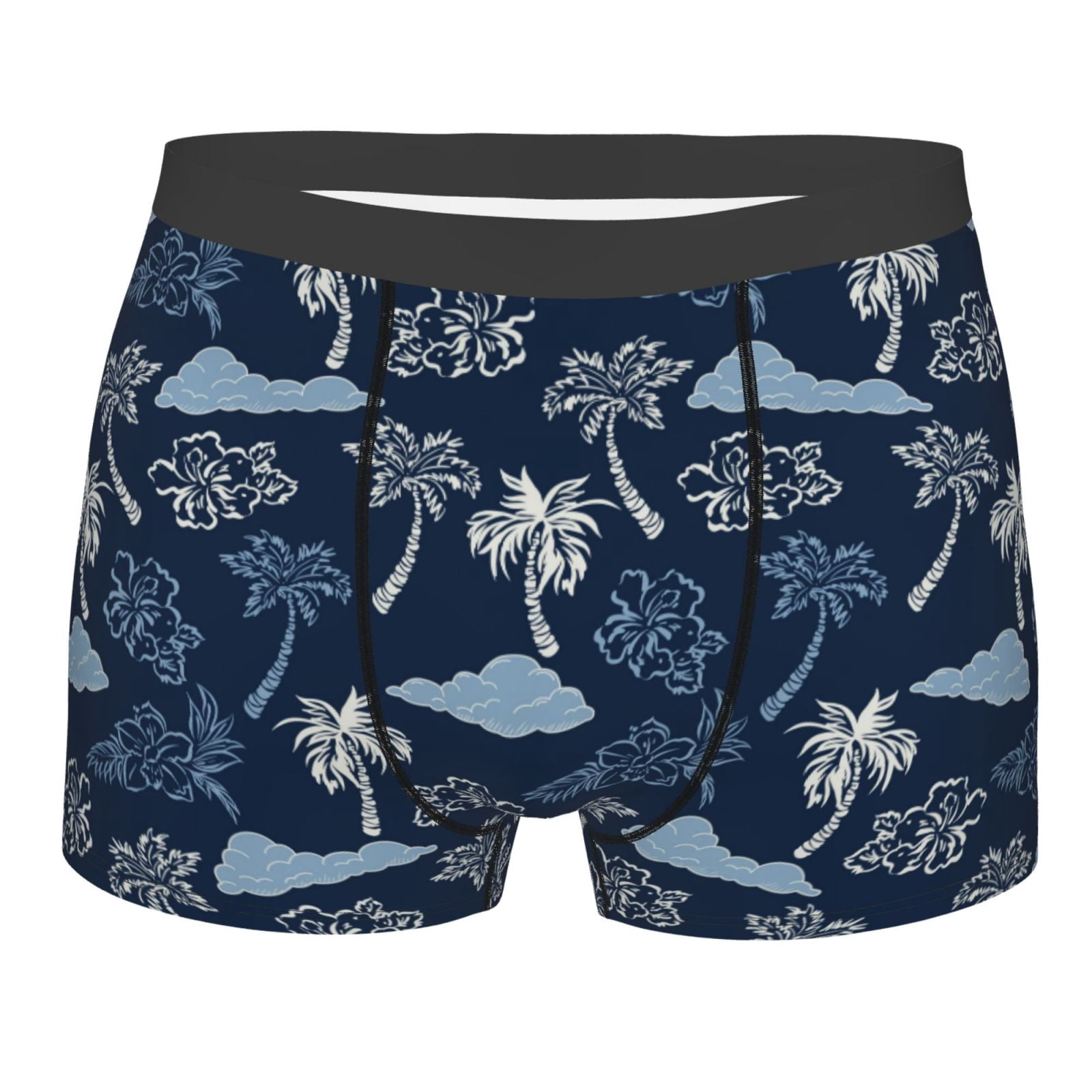JUNZAN Hawaii Palms Mens Underwear Boxer Briefs for Men’s - Large ...