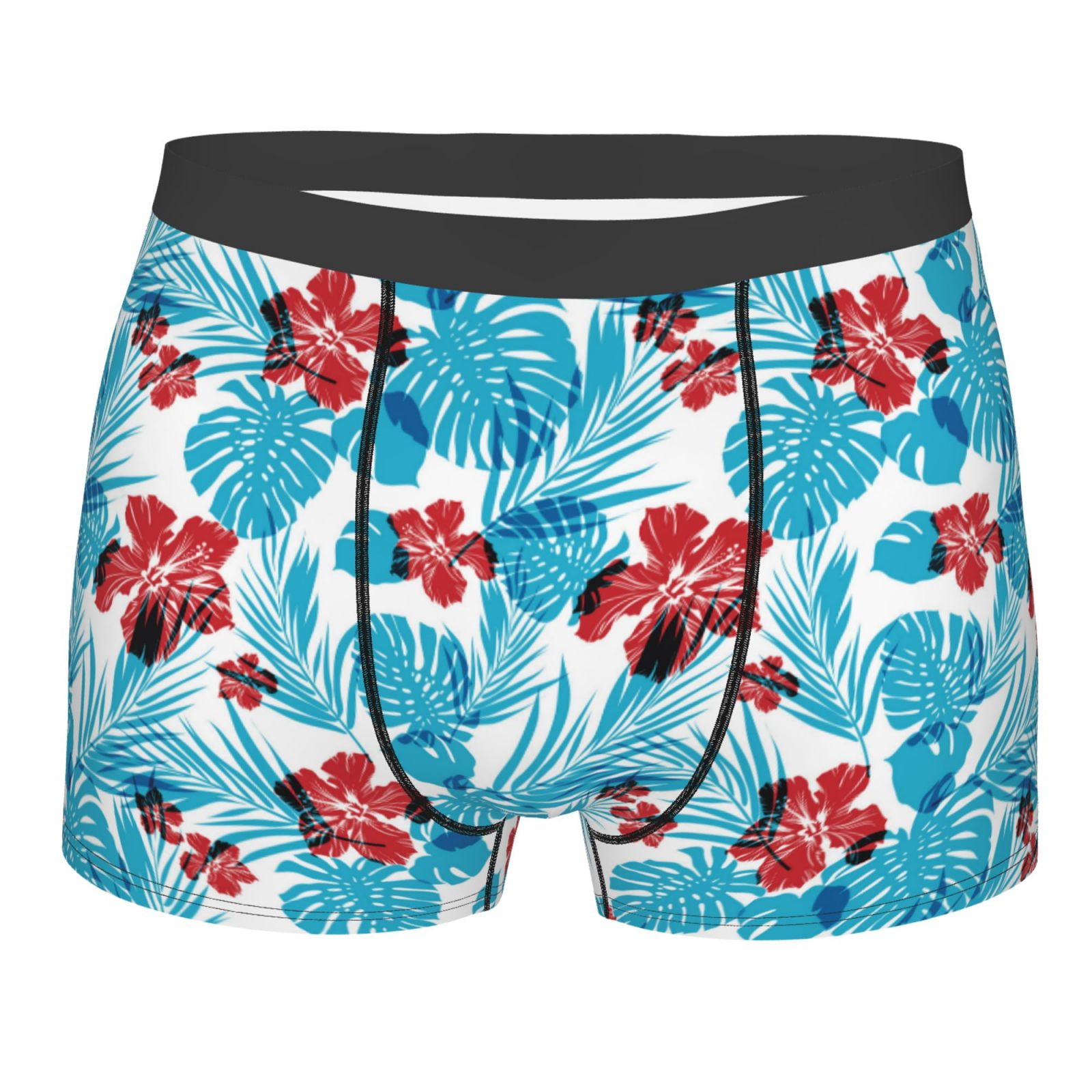 JUNZAN Hawaiian Style Mens Underwear Boxer Briefs for Men’s - Large ...