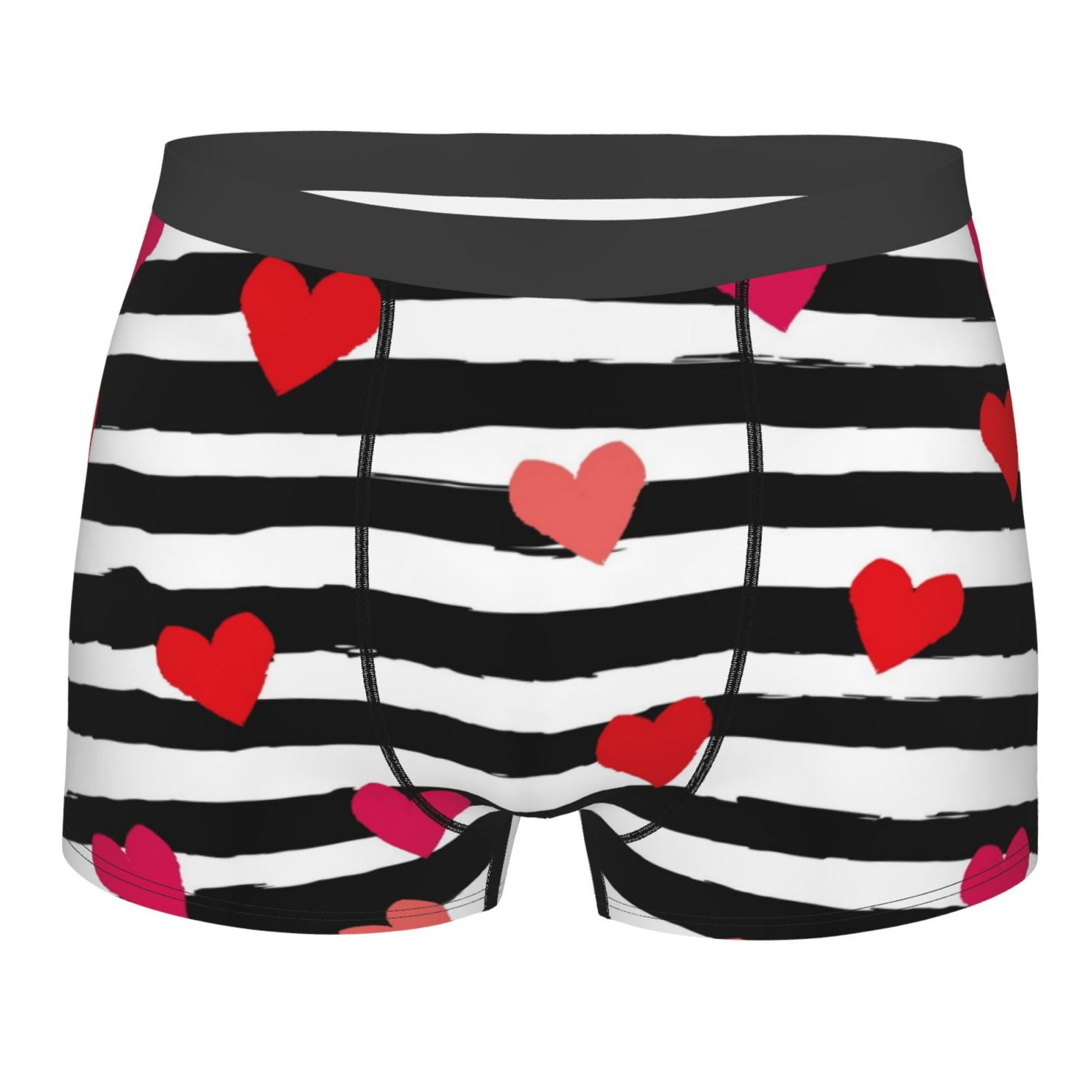 JUNZAN Hearts And Lines1 Mens Underwear Boxer Briefs for Men’s - Medium ...