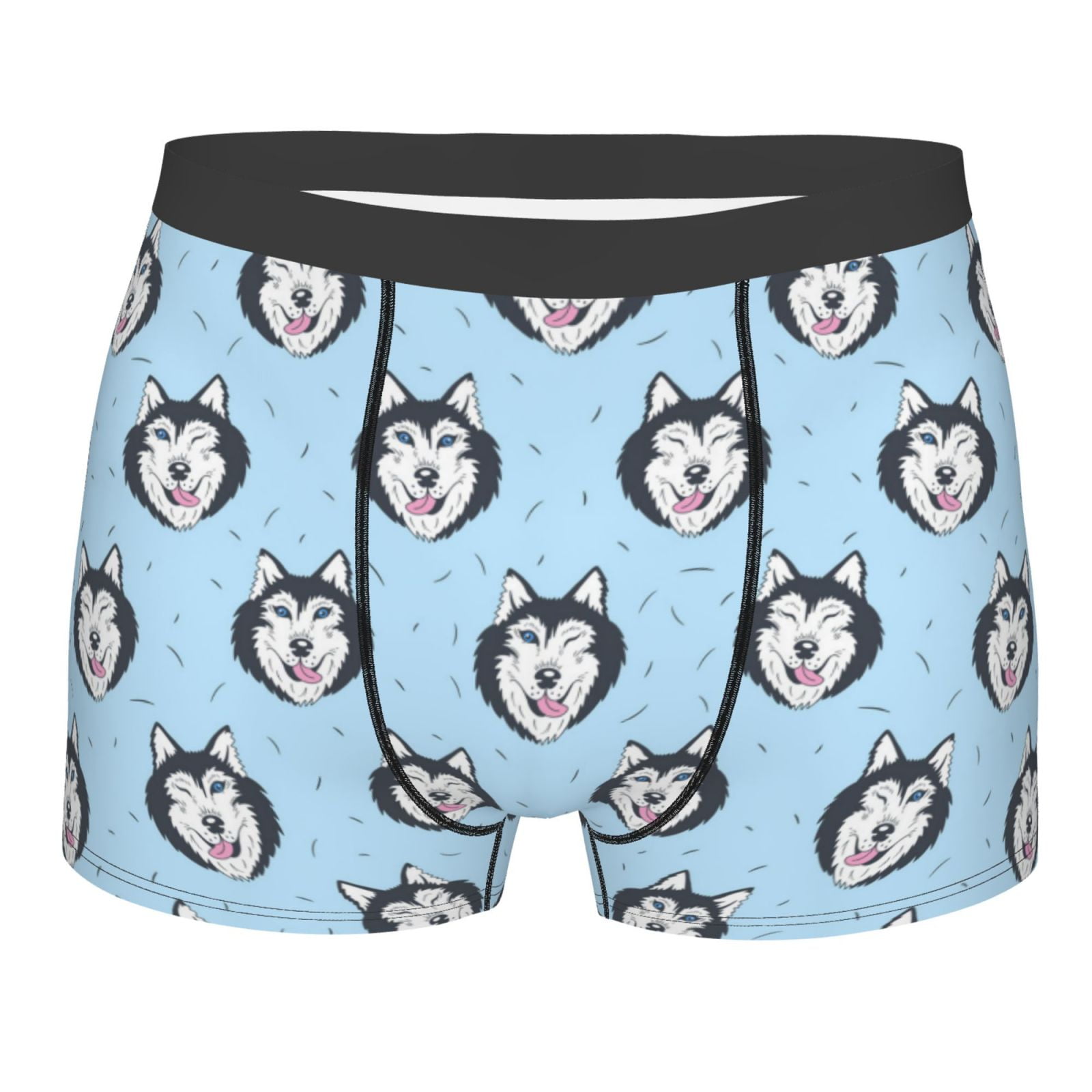 JUNZAN Husky Head Mens Underwear Boxer Briefs for Men’s - Large ...
