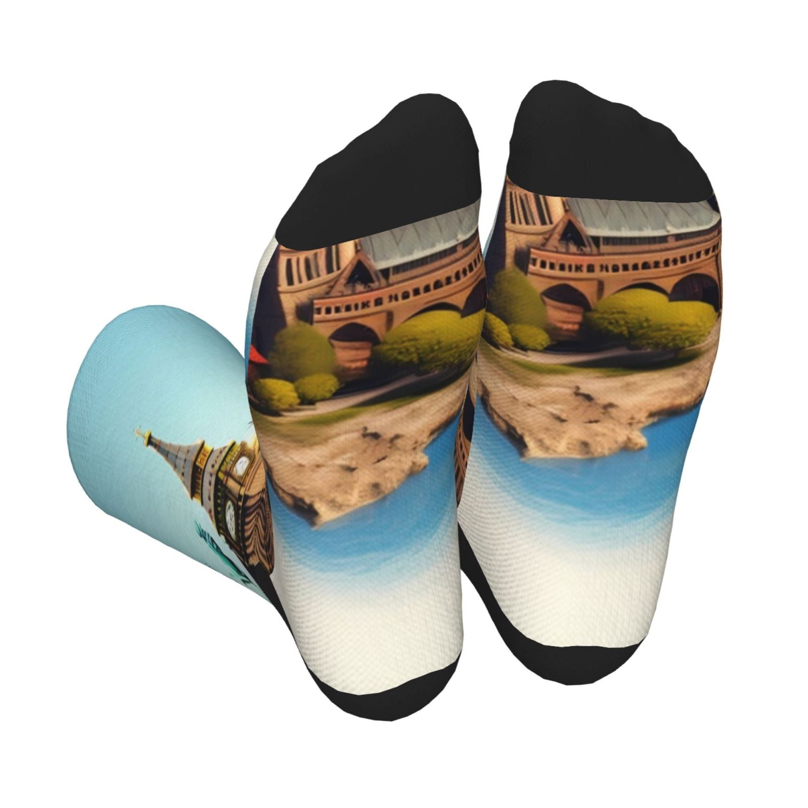 JUNZAN Iconic Global Landmarks Design Fun Novelty Knee Warmer High ...