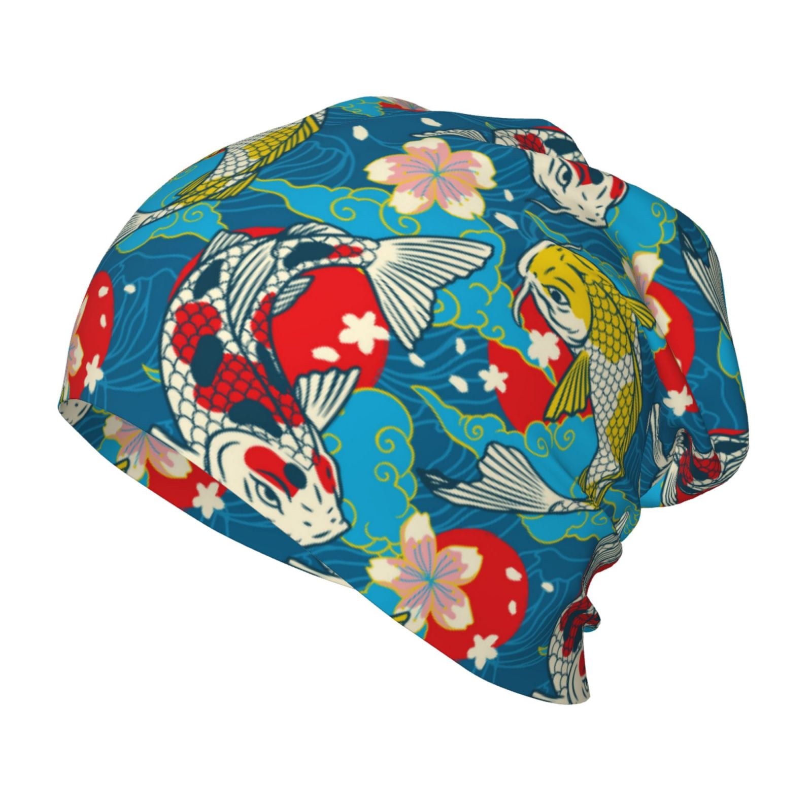 JUNZAN Japanese Koi Pattern Kid's Soft Beanie Hat Toddlers Winter Cute ...