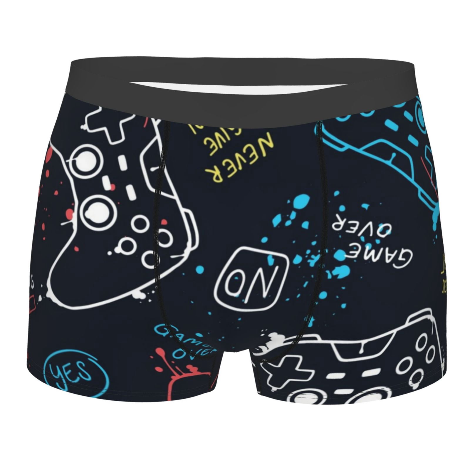 JUNZAN Joystick Gamepad Mens Underwear Boxer Briefs for Men’s - Small ...