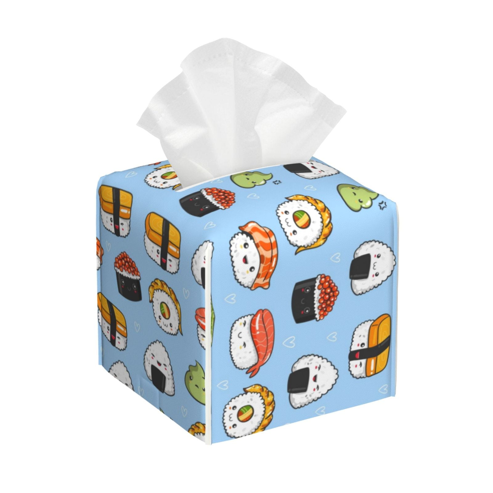 JUNZAN Kawaii Sushi (2) for Tissue Box Cover Holder, Square Facial ...
