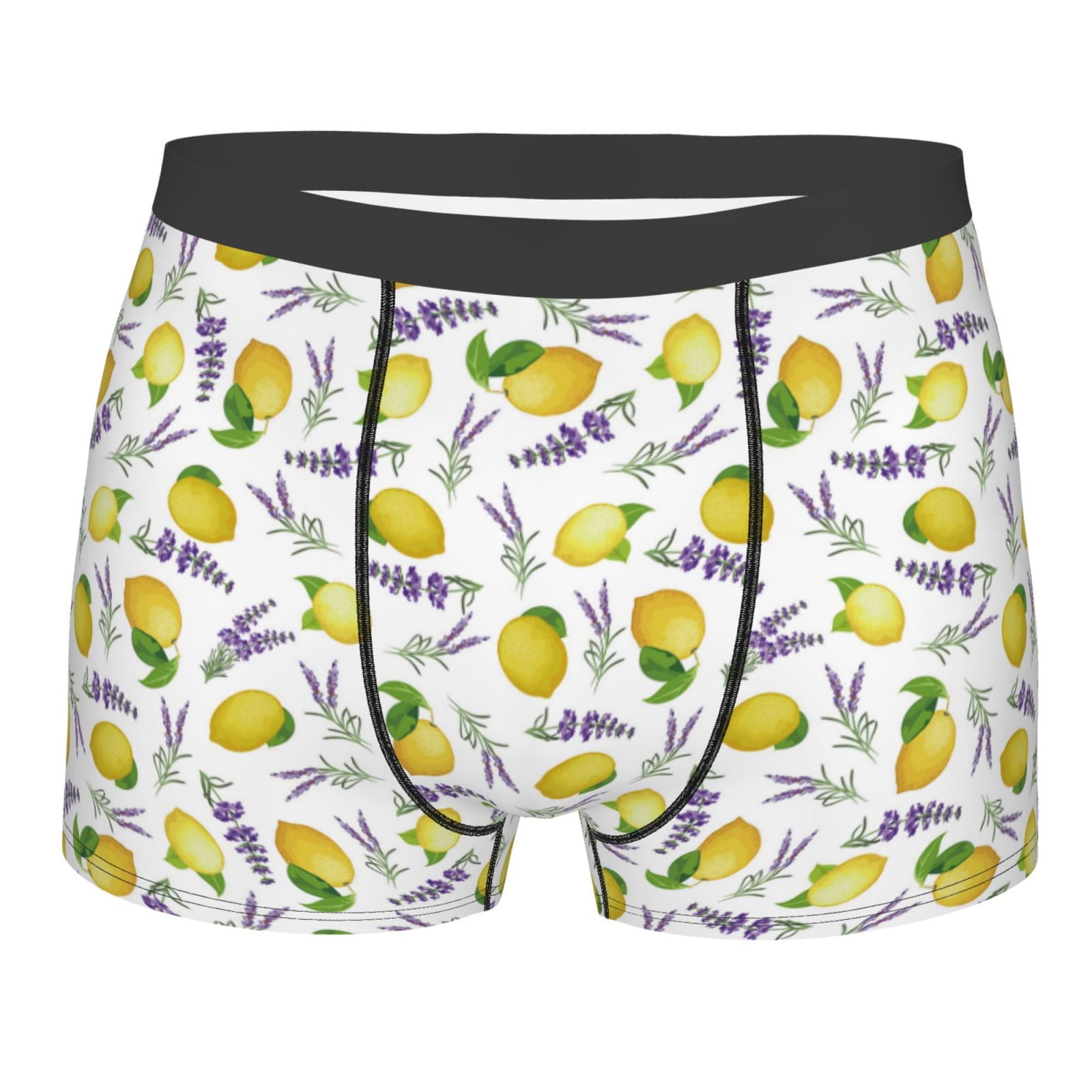 JUNZAN Lavender Flowers Mens Underwear Boxer Briefs for Men’s - Medium ...