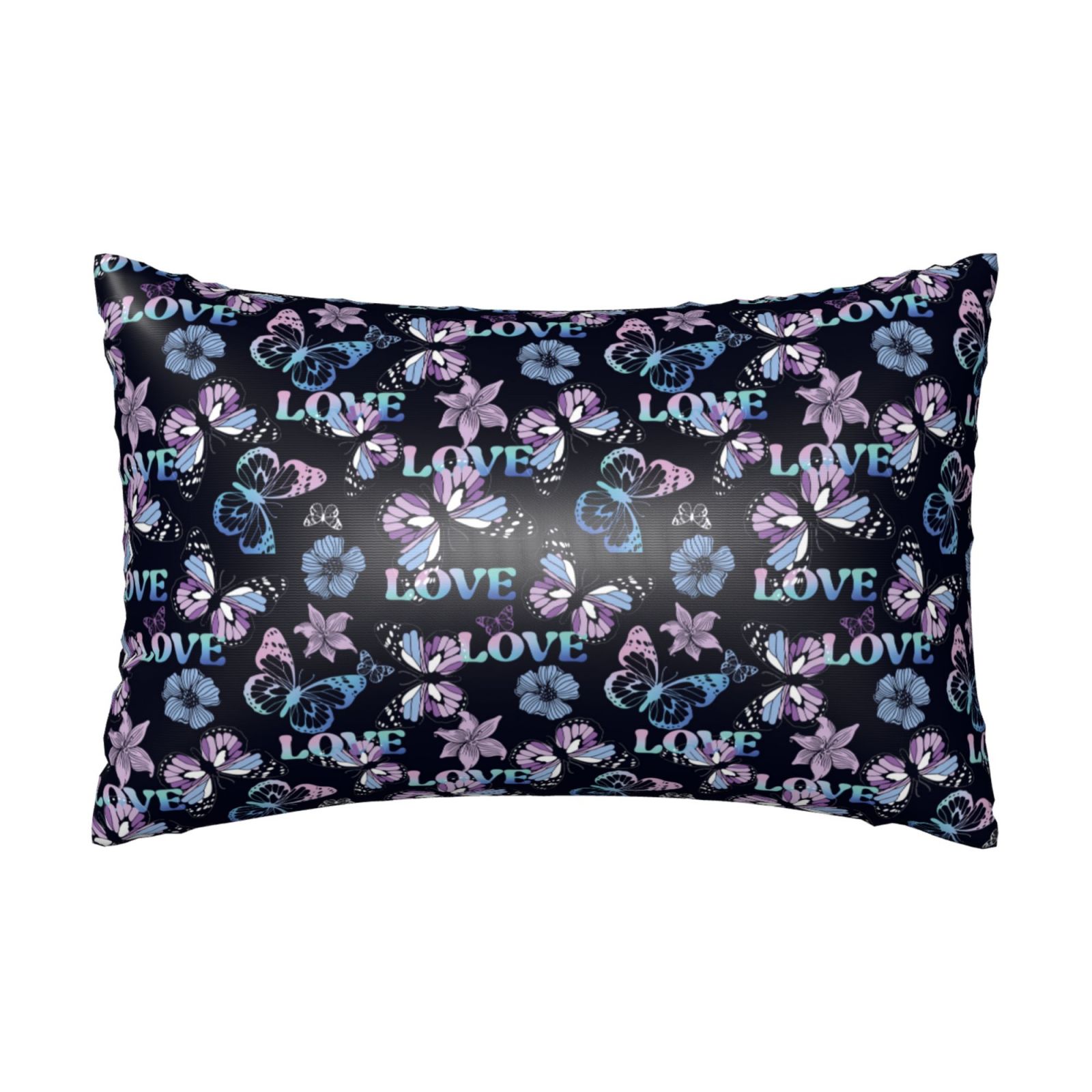JUNZAN Love Butterflies Silk Pillowcase for Hair and Skin,Cooling Sleep ...