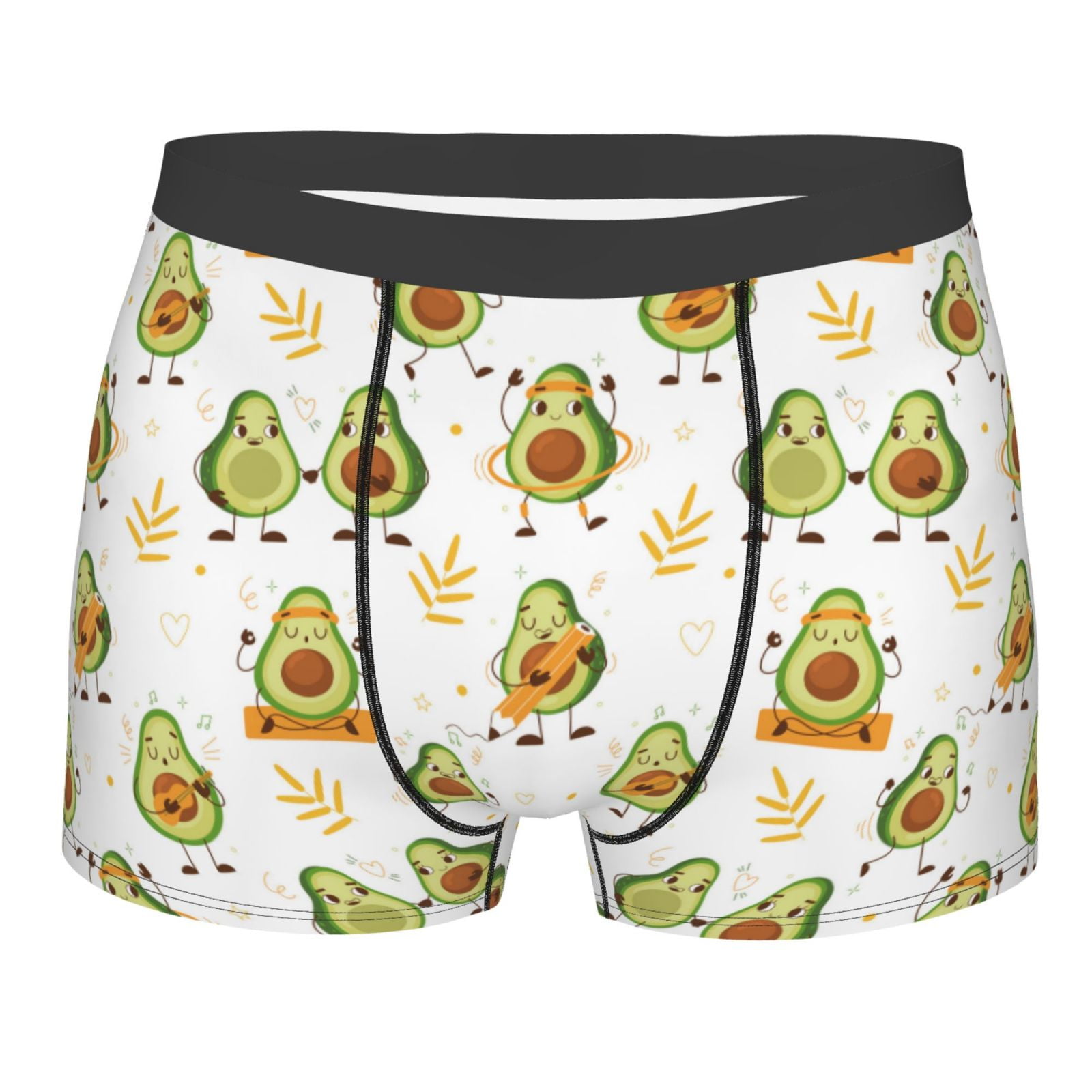 JUNZAN Lovely Avocado Mens Underwear Boxer Briefs for Men’s - Medium ...