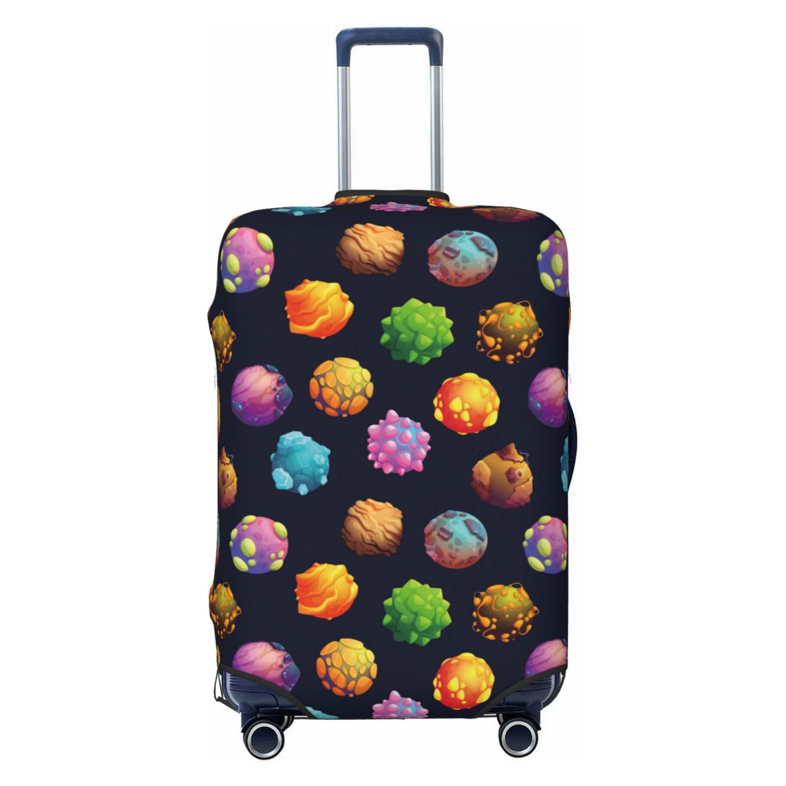 JUNZAN Lovely Planet Print Washable Luggage Cover - Fashion Suitcase ...