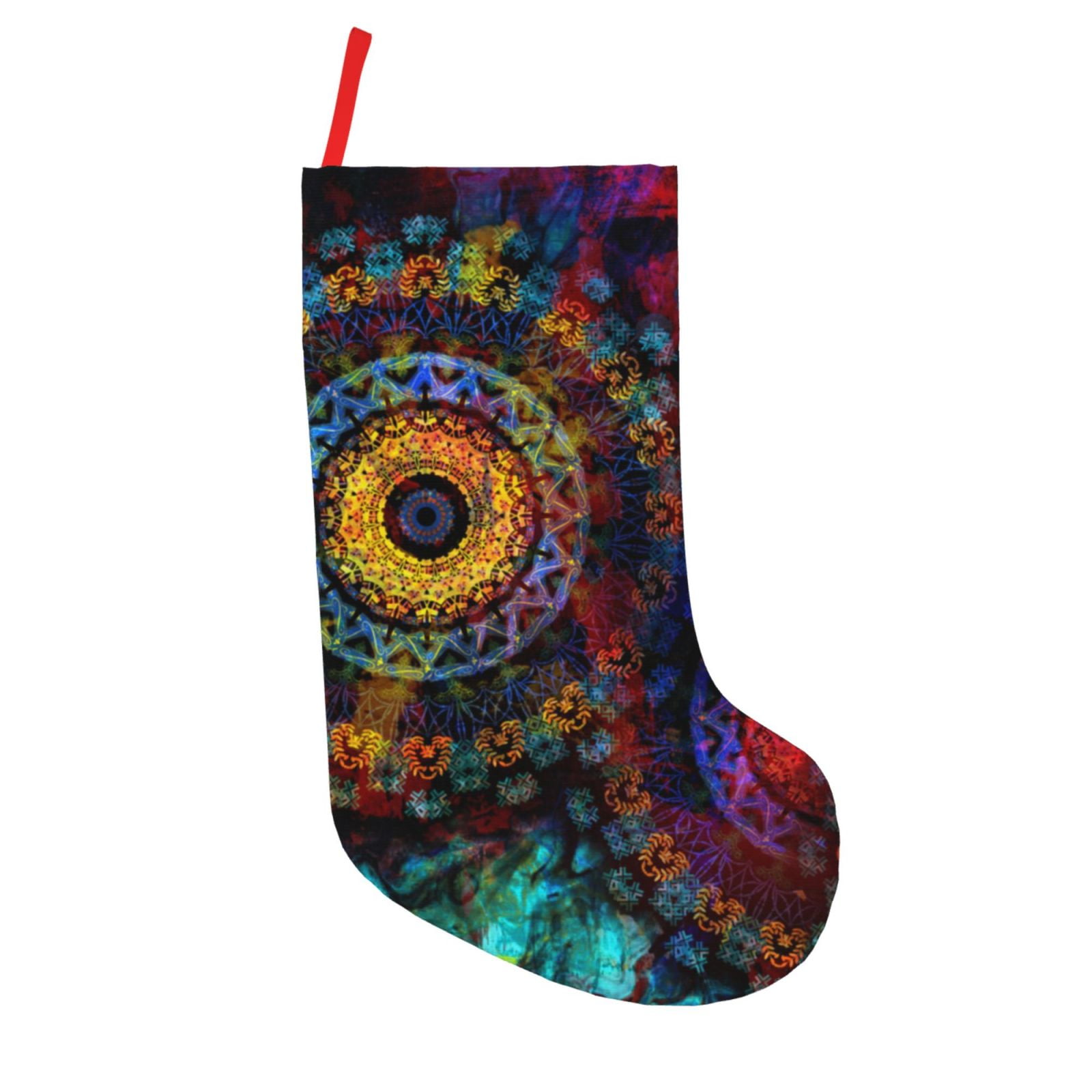 JUNZAN Mandala Colorful Print 18 Inches Christmas Stockings with ...