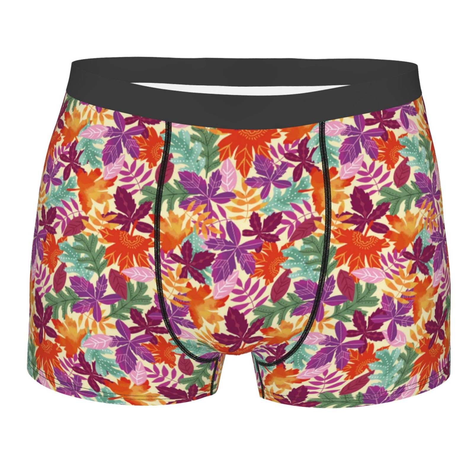 JUNZAN Maple Leaves Mens Underwear Boxer Briefs for Men’s-Large ...