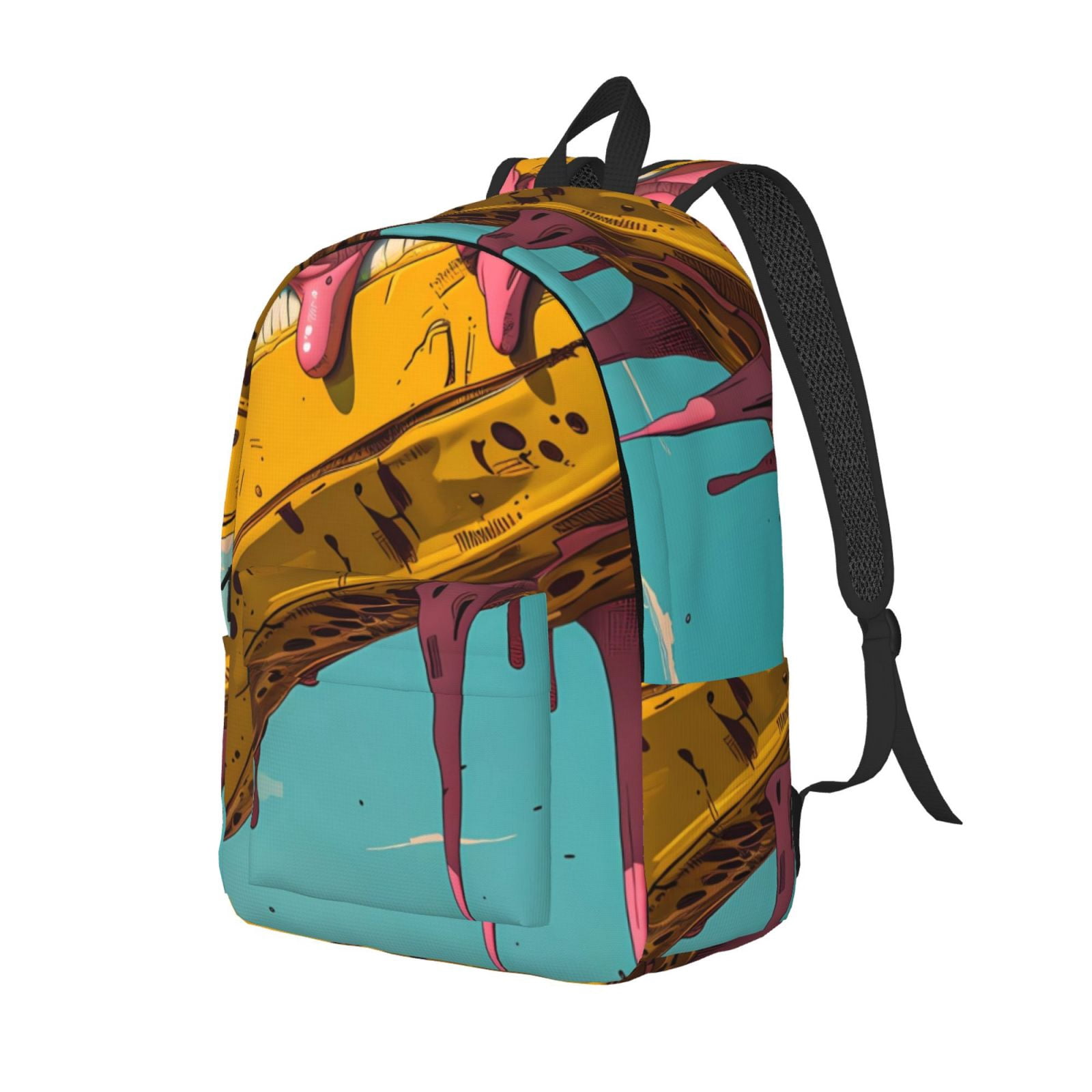 JUNZAN Melting Banana Fantasy Pattern Travel Laptop Backpack for Men ...