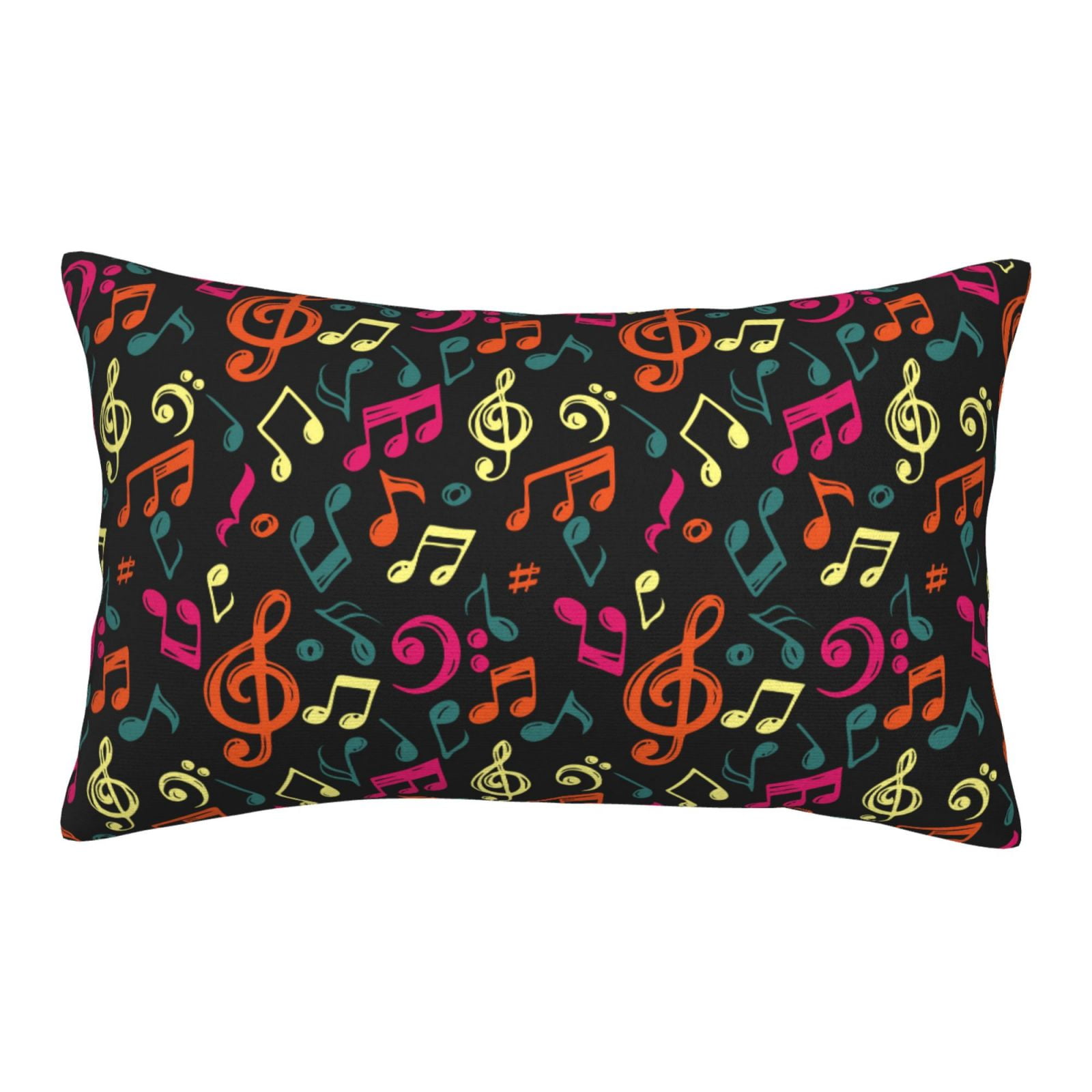 JUNZAN Music Notes Pillow Cases Standard Size, with Envelope Closure ...