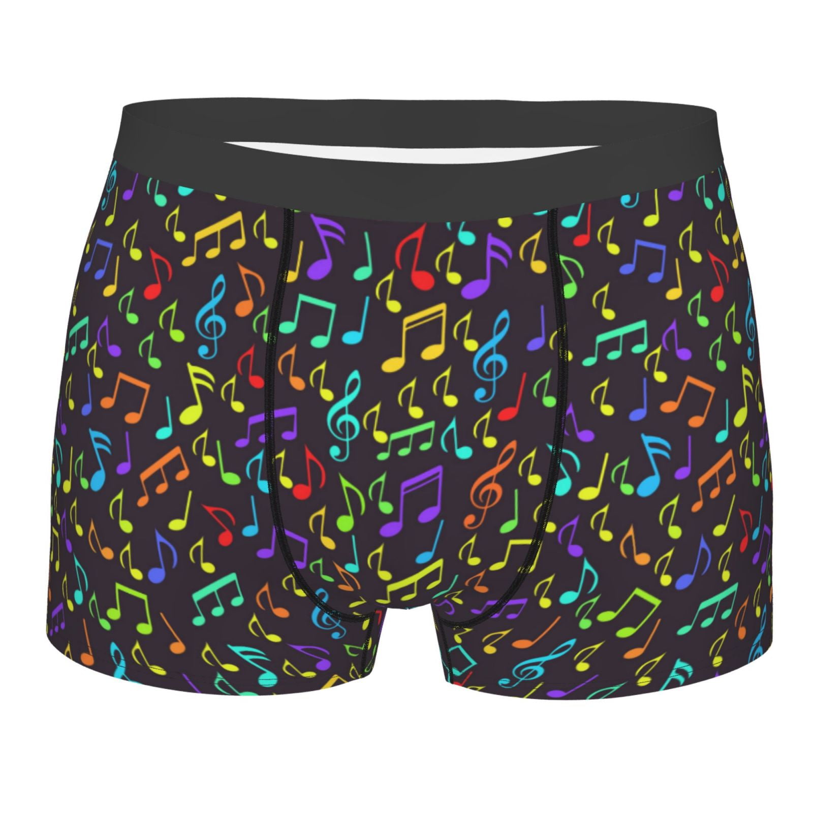 JUNZAN Musical Notes Mens Underwear Boxer Briefs for Men’s - Large ...