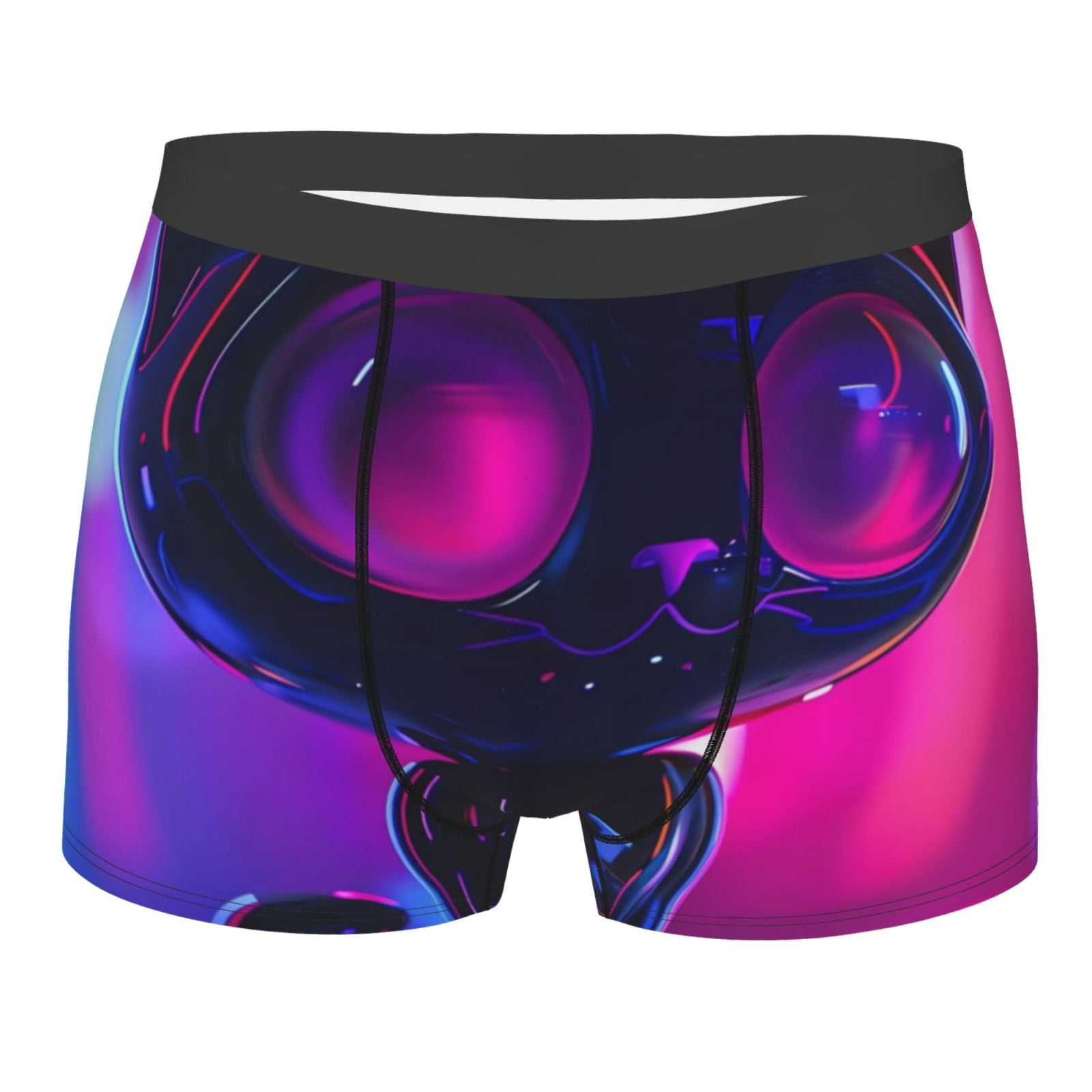 JUNZAN Neon Toy Cat Reflections Mens Underwear Boxer Briefs for Men’s ...