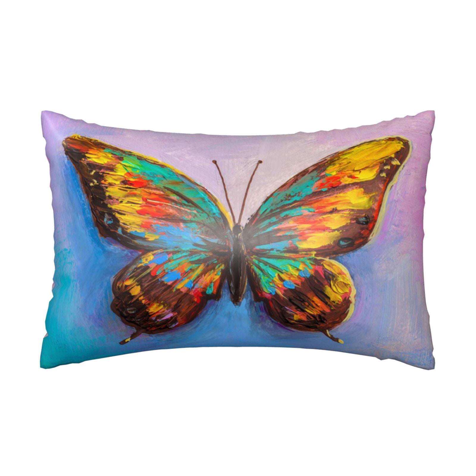 JUNZAN Oil Painting Beautiful Butterfly Silk Pillowcase for Hair and ...