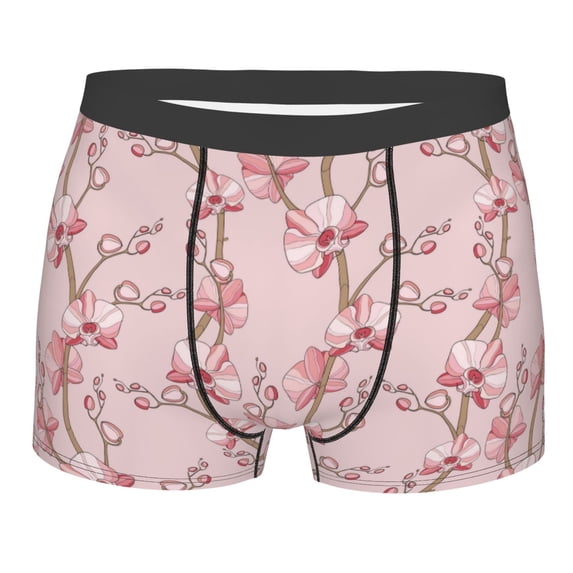 JUNZAN Orchids Flowers Mens Underwear Boxer Briefs for Men’s - Large ...