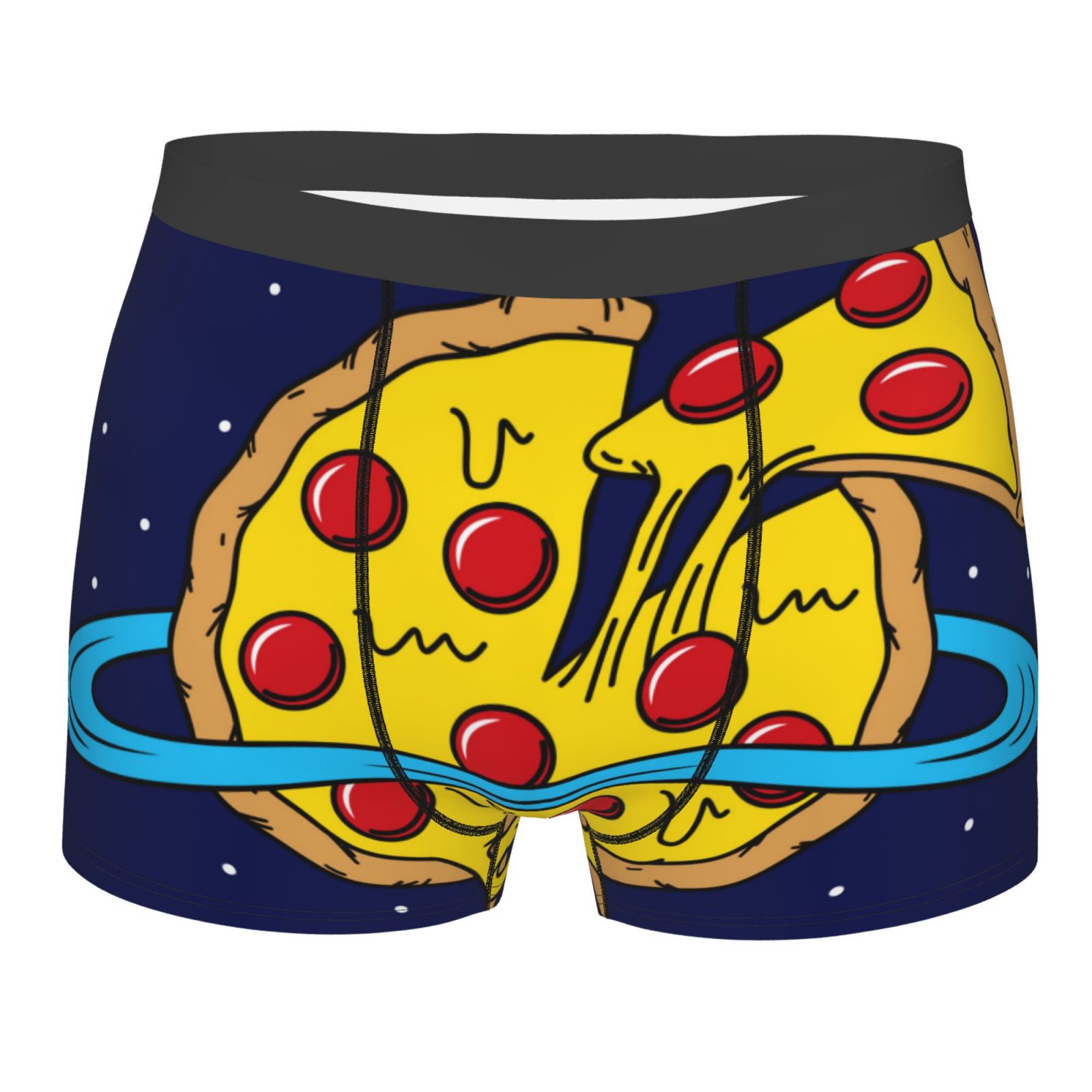 JUNZAN PLANETA EN FORMA DE PIZZA Mens Underwear Boxer Briefs for Men’s ...