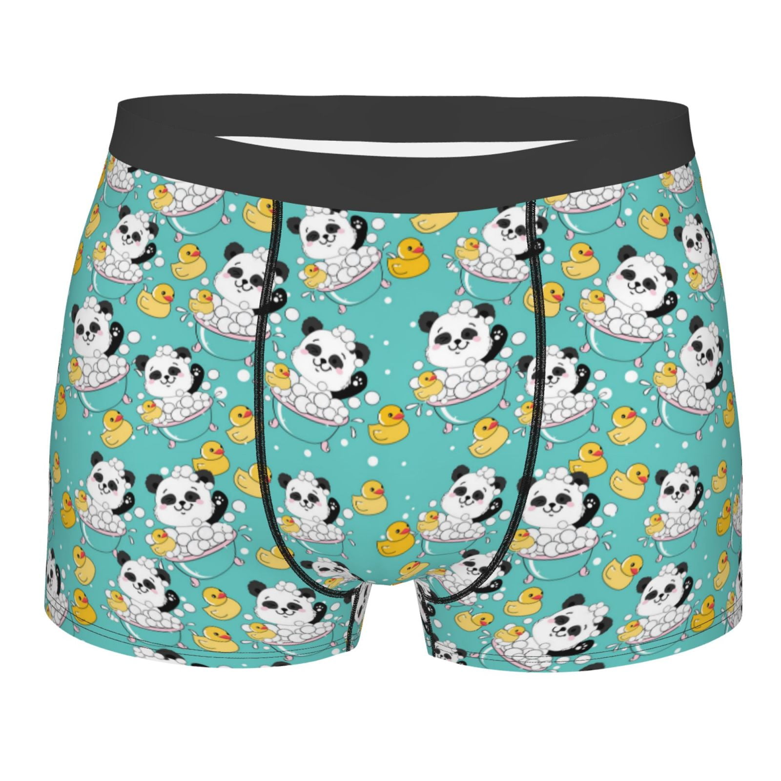 JUNZAN Panda Bathing In The Bath Mens Underwear Boxer Briefs for Men’s ...